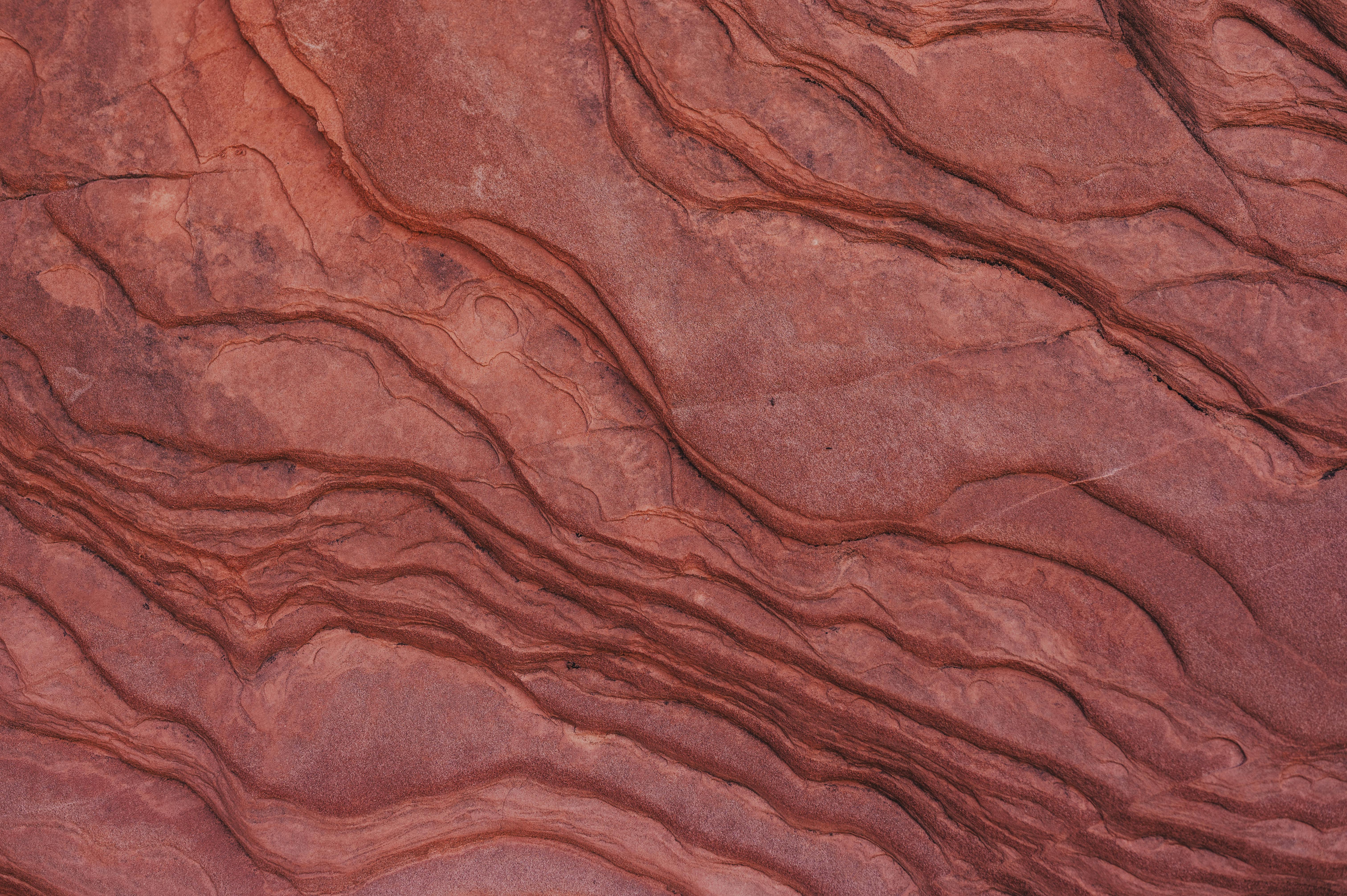 A close up of a red rock wall · Free Stock Photo