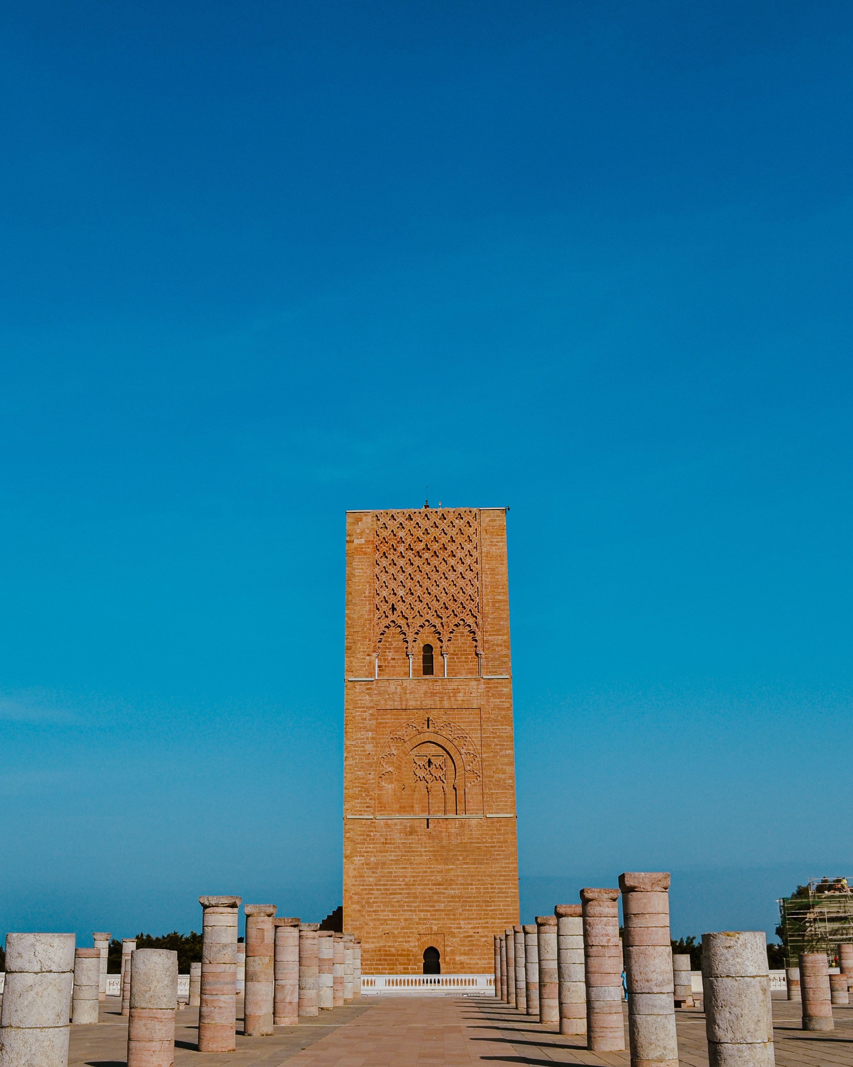 The tower of the mosque in morocco · Free Stock Photo