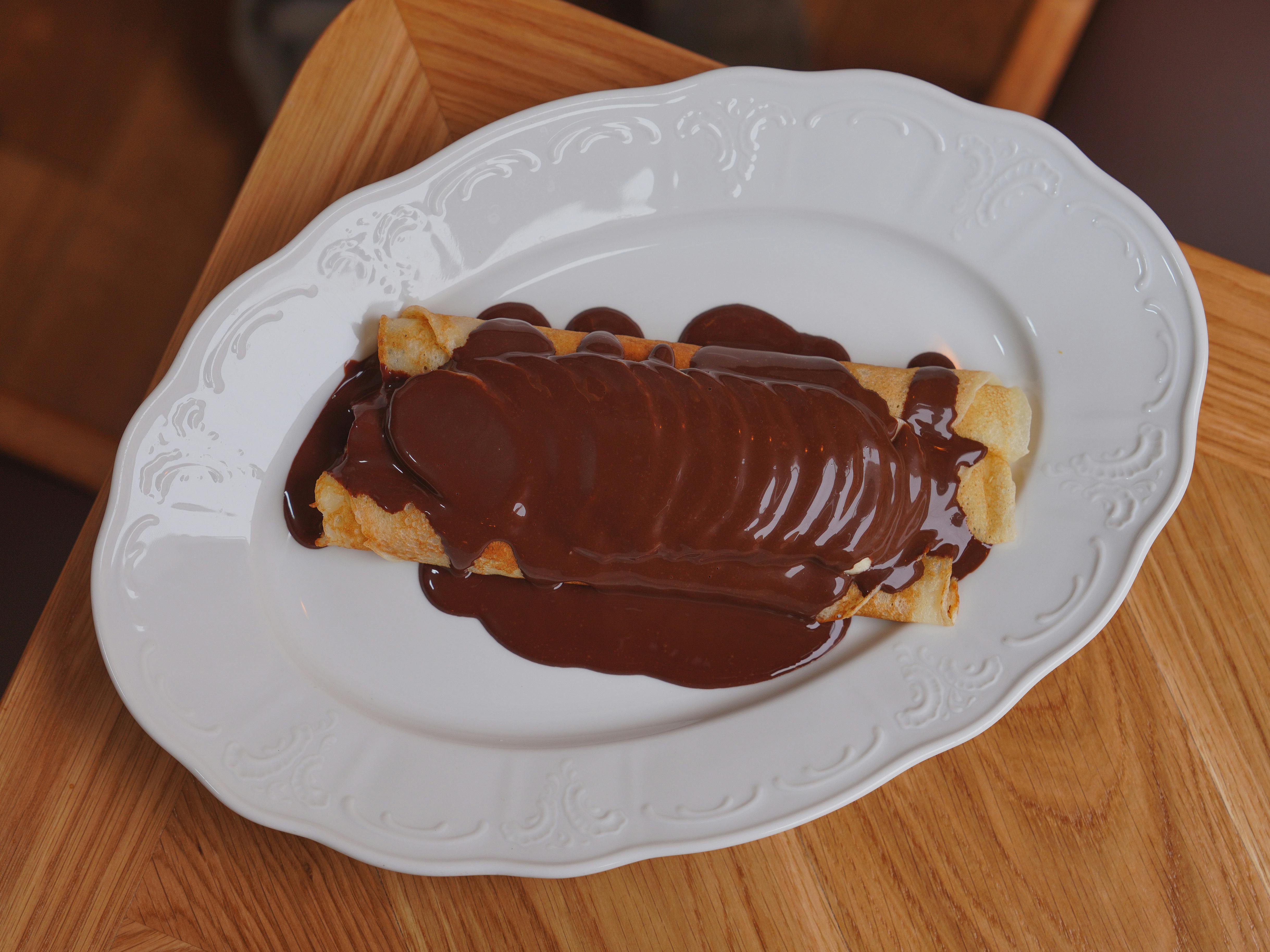 Rolled Crepes with Chocolate Sauce · Free Stock Photo