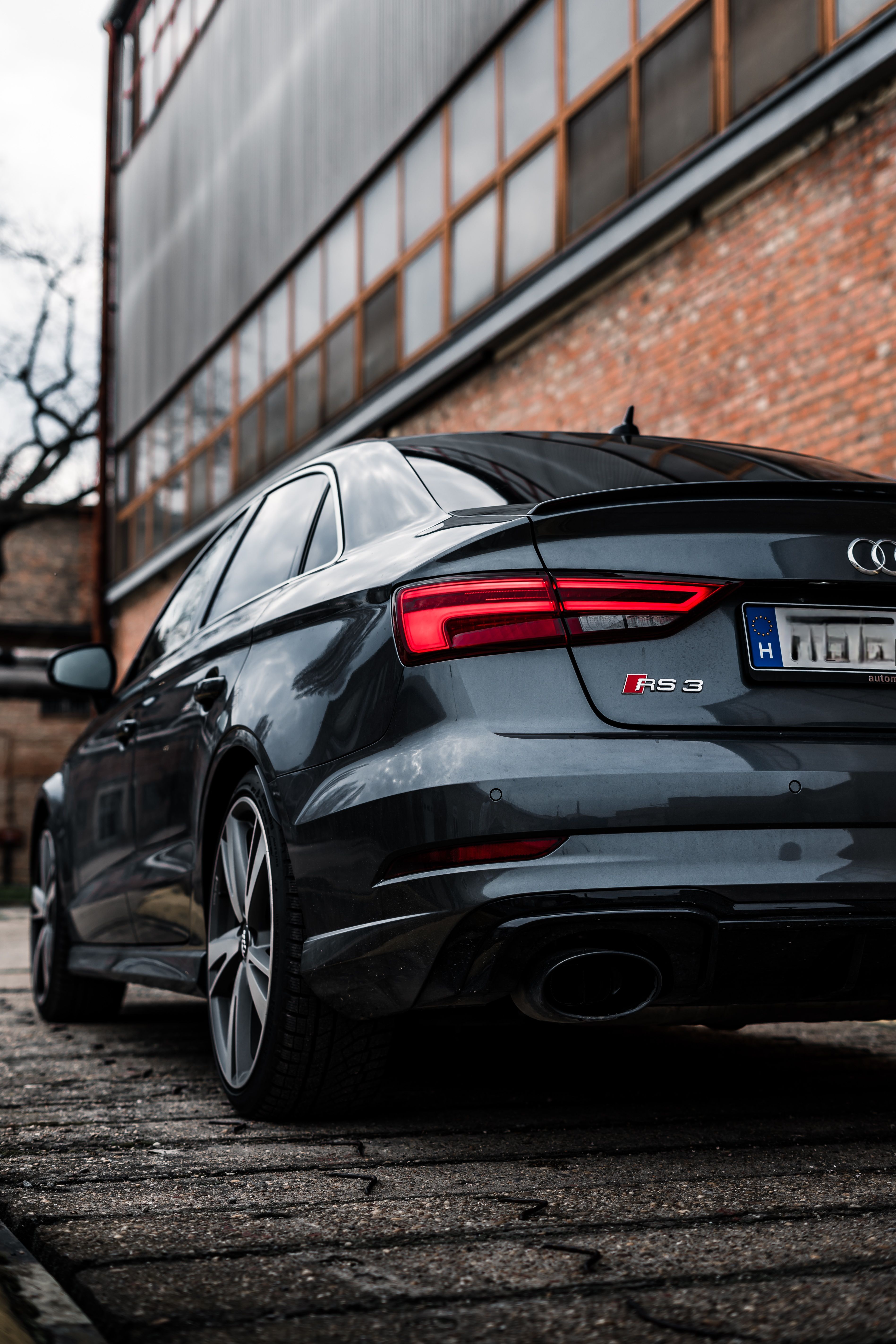 Back of a Black Audi Car · Free Stock Photo