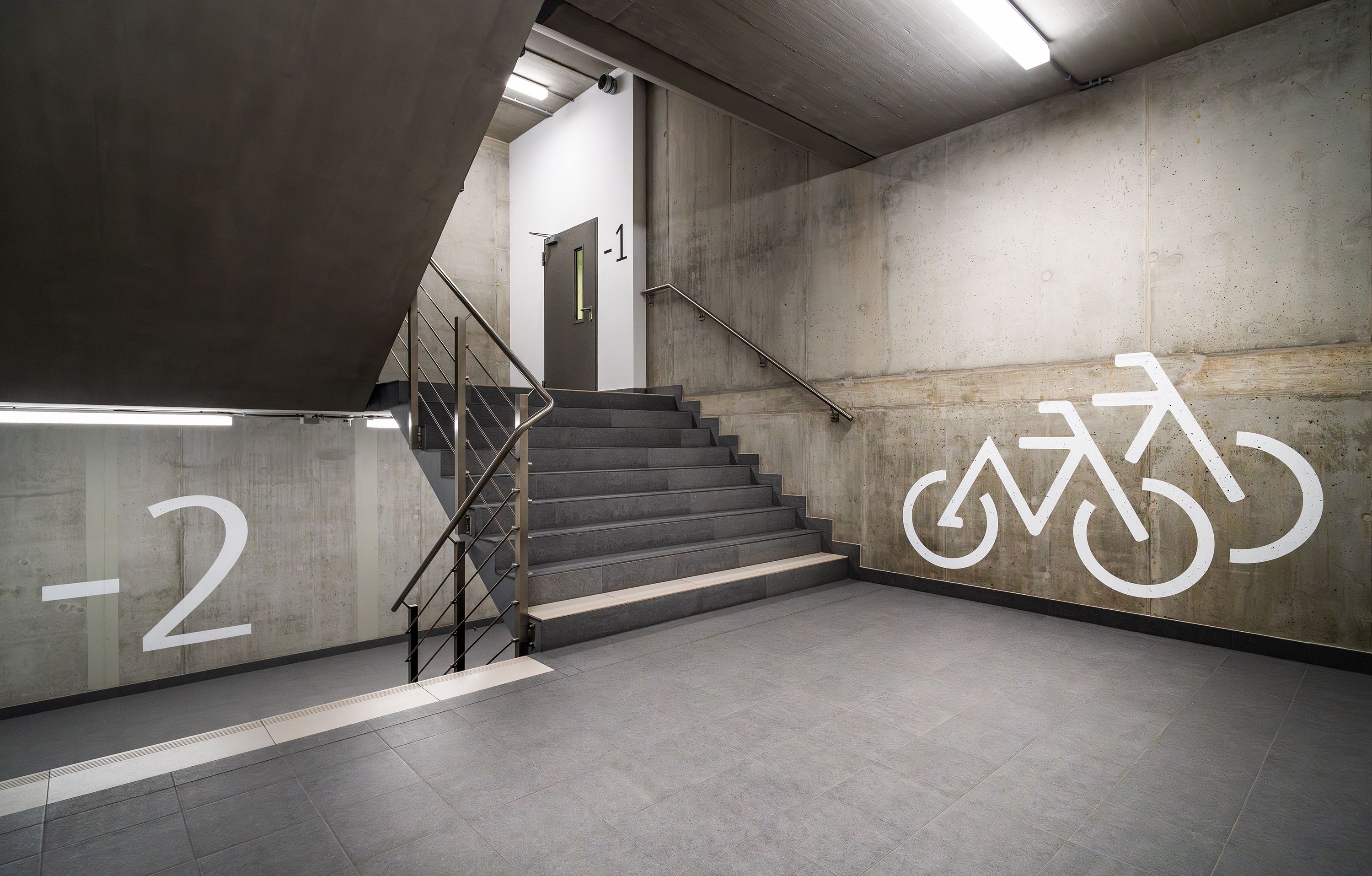 bicycle garage staircase · Free Stock Photo