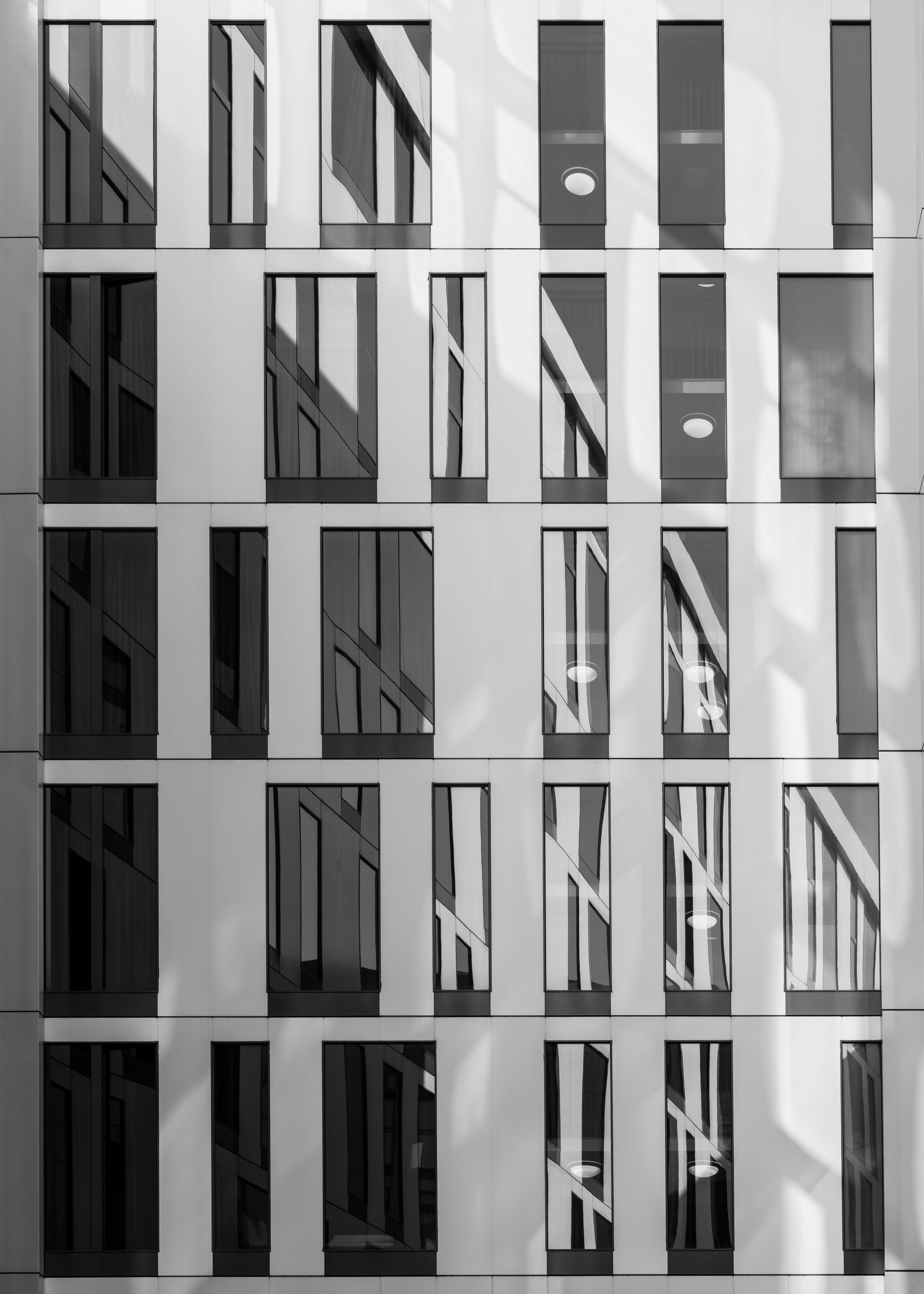 Reflection of a Building in the Windows · Free Stock Photo