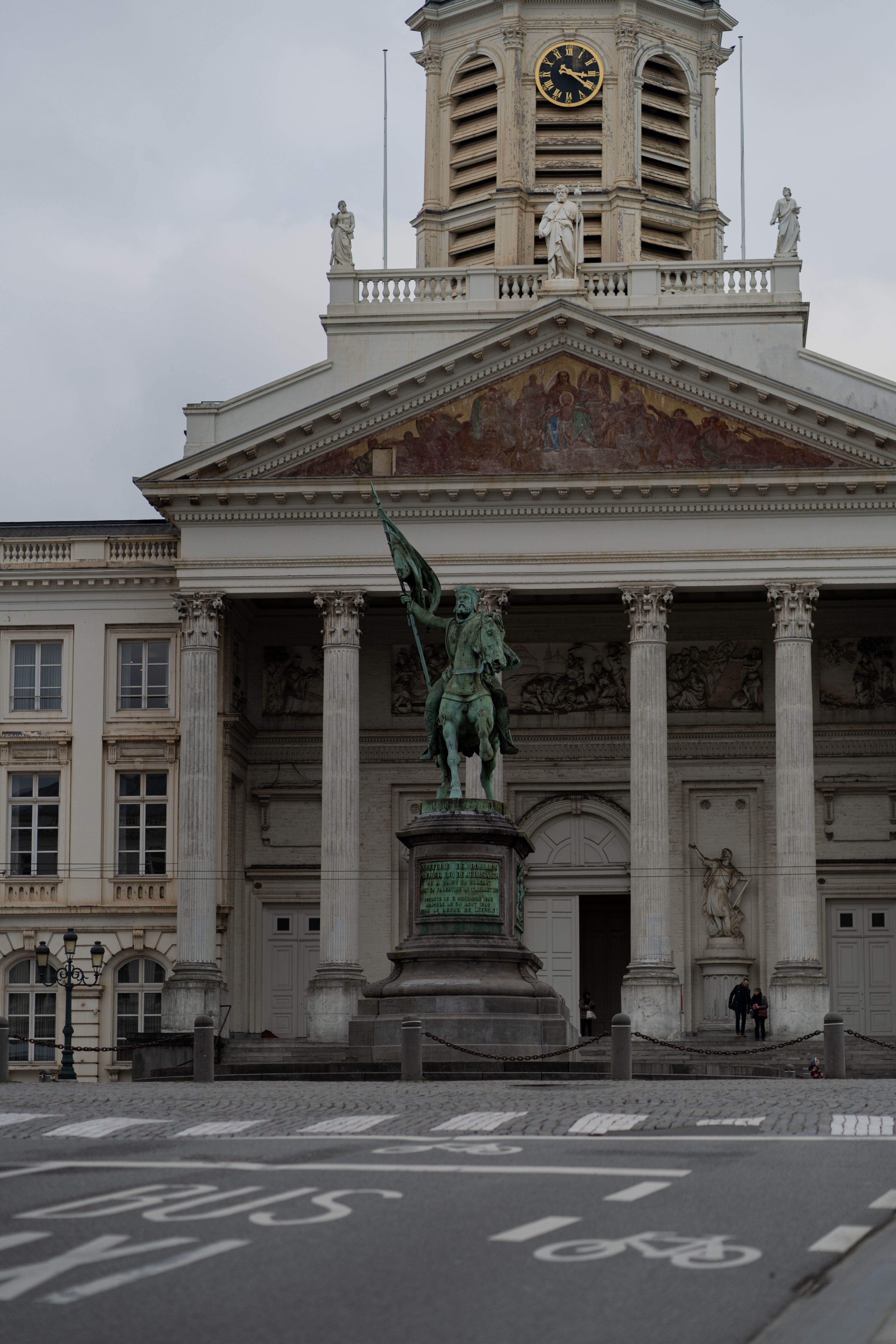A Statue in Front of Place Royale, Brussels · Free Stock Photo