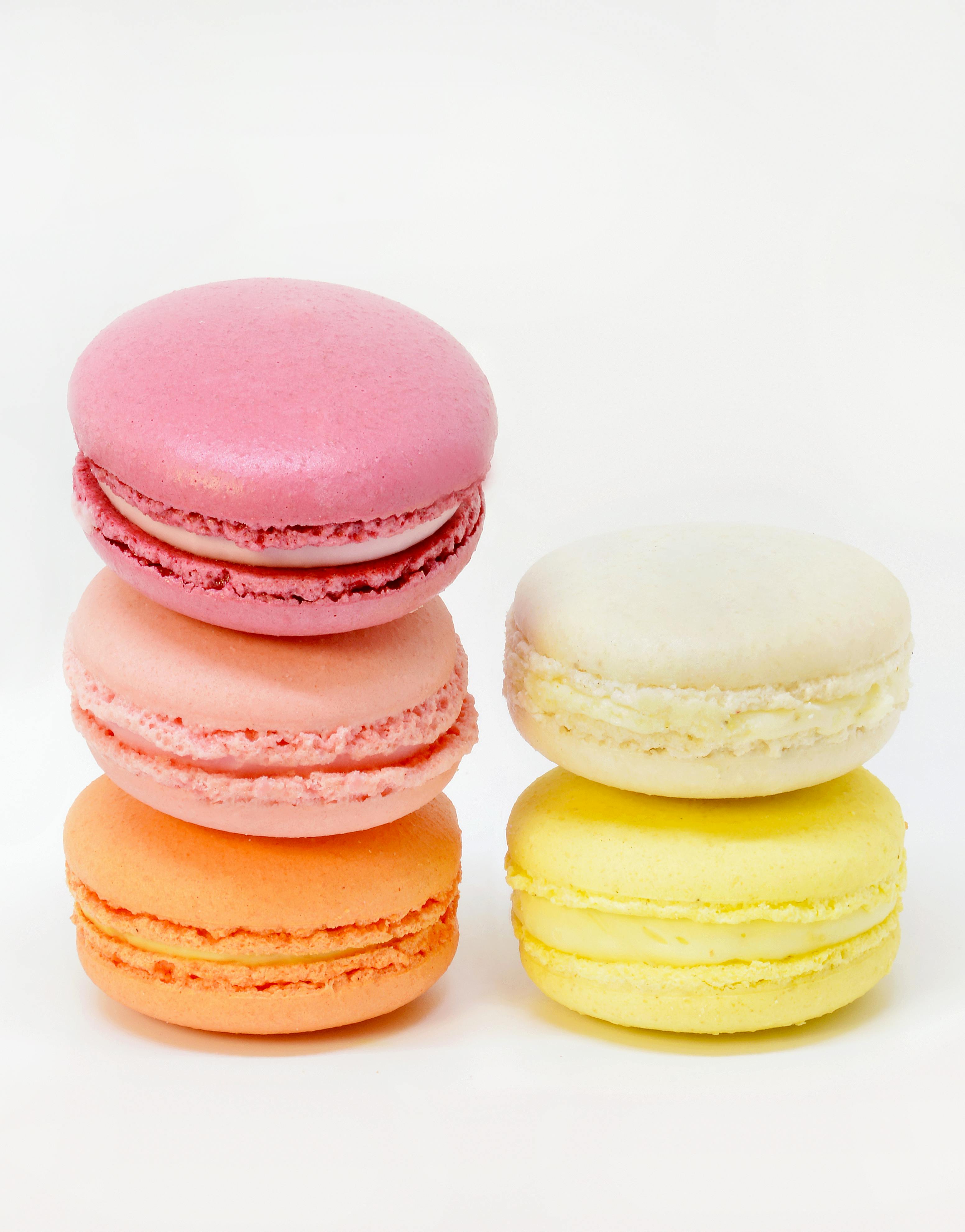 Towers of Colorful Macaroons Cookies · Free Stock Photo