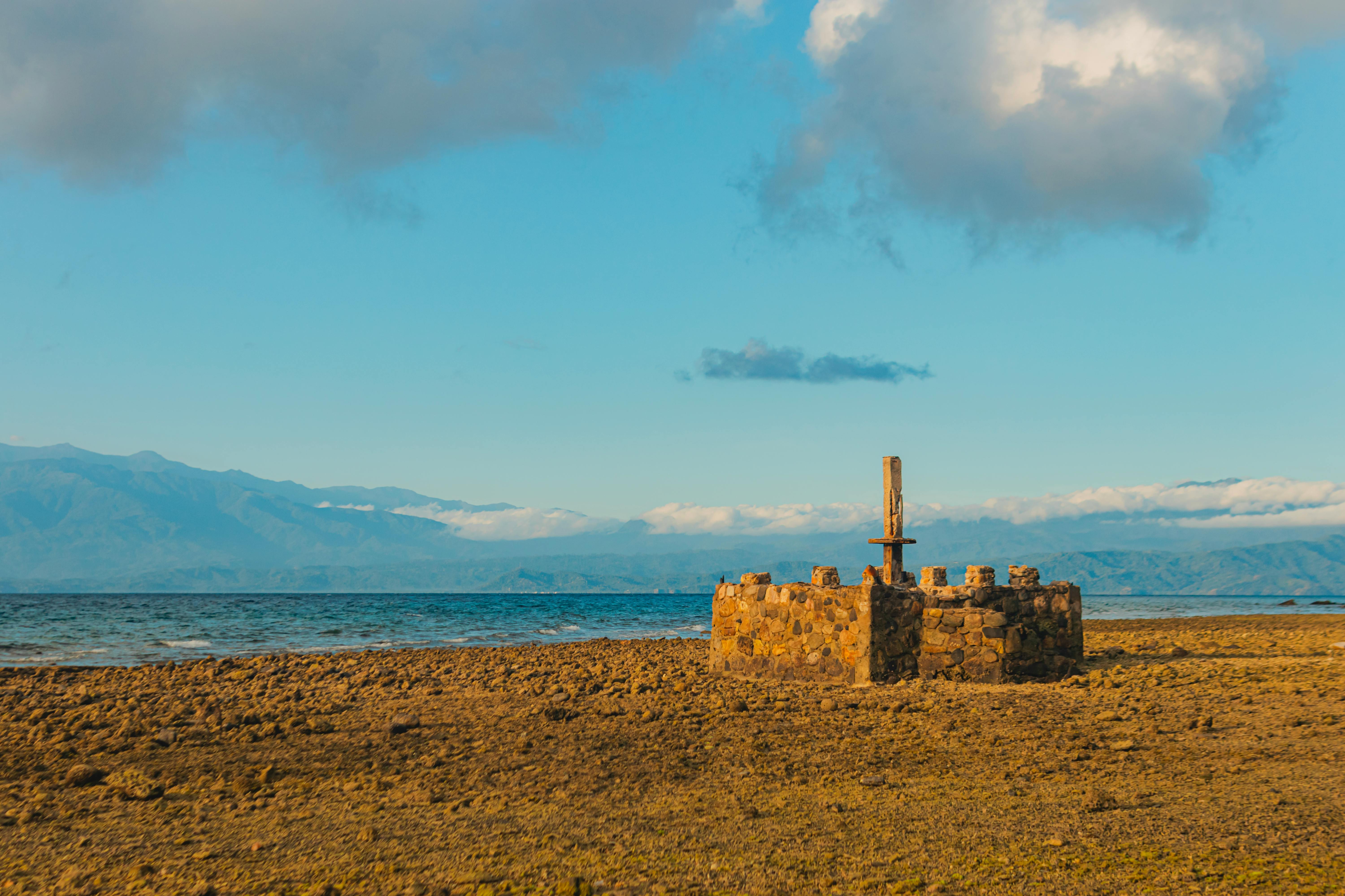Stone Building Ruins on Sea Coast · Free Stock Photo