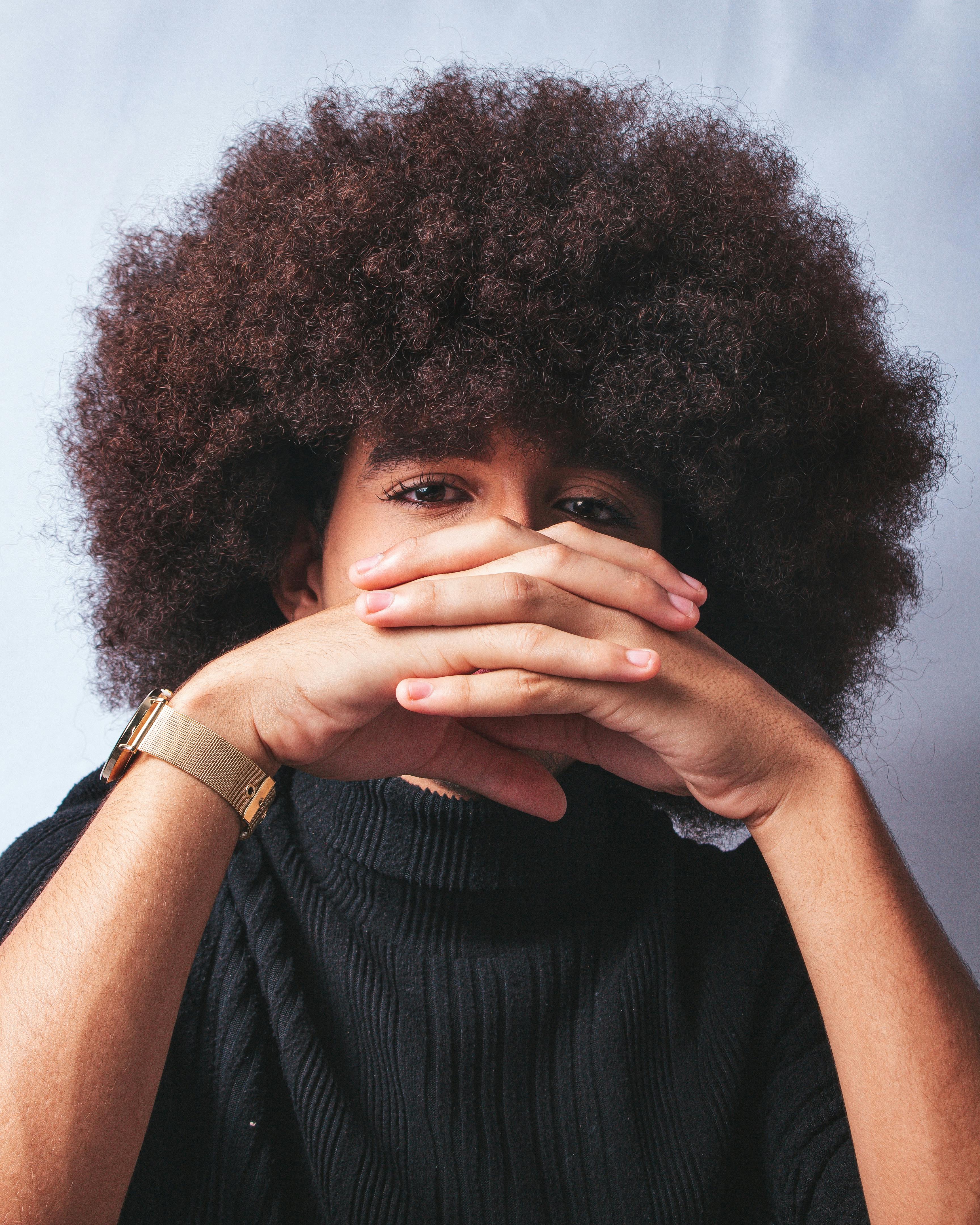 Portrait of a Man with Afro · Free Stock Photo