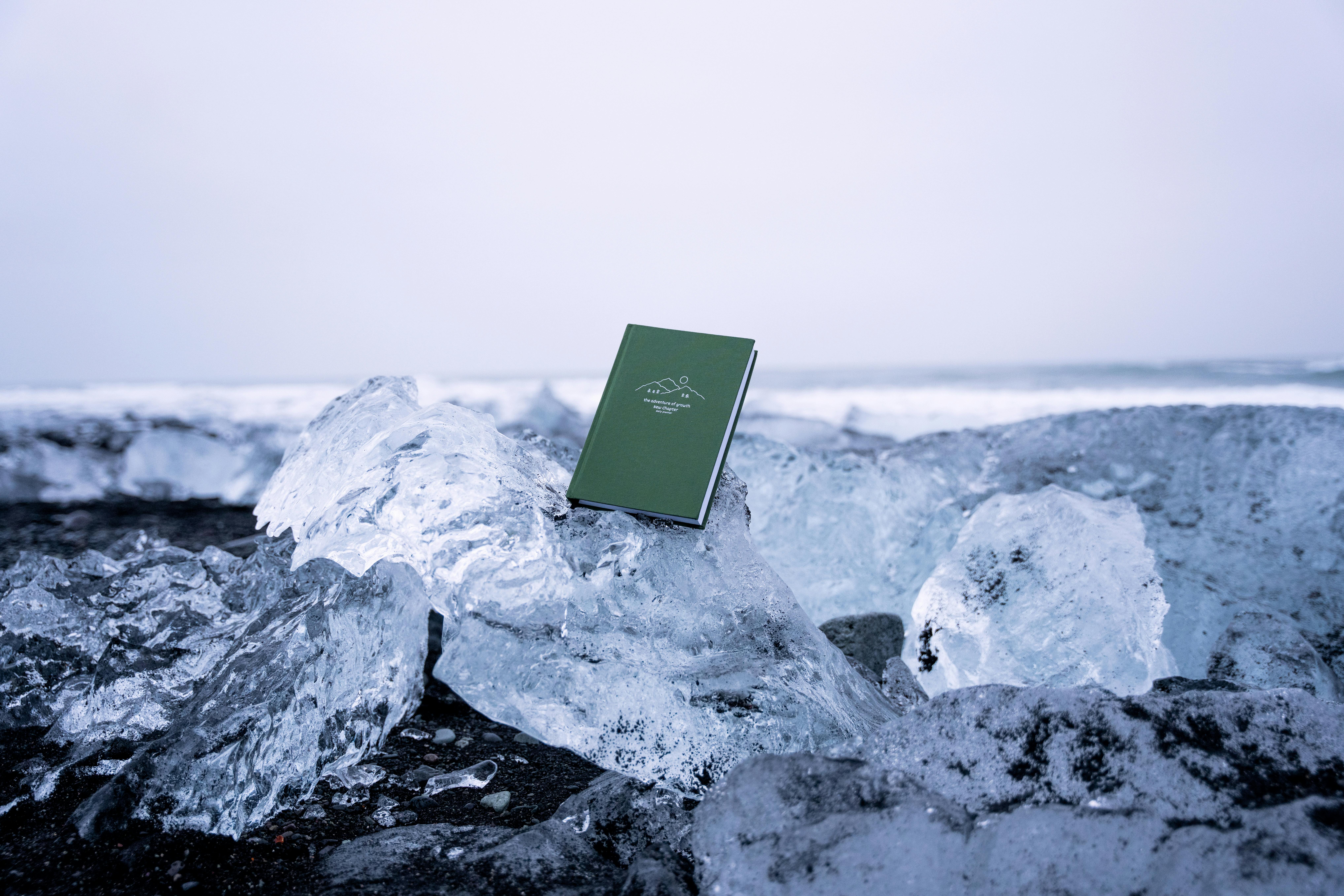 Book Lying on Block of Ice · Free Stock Photo