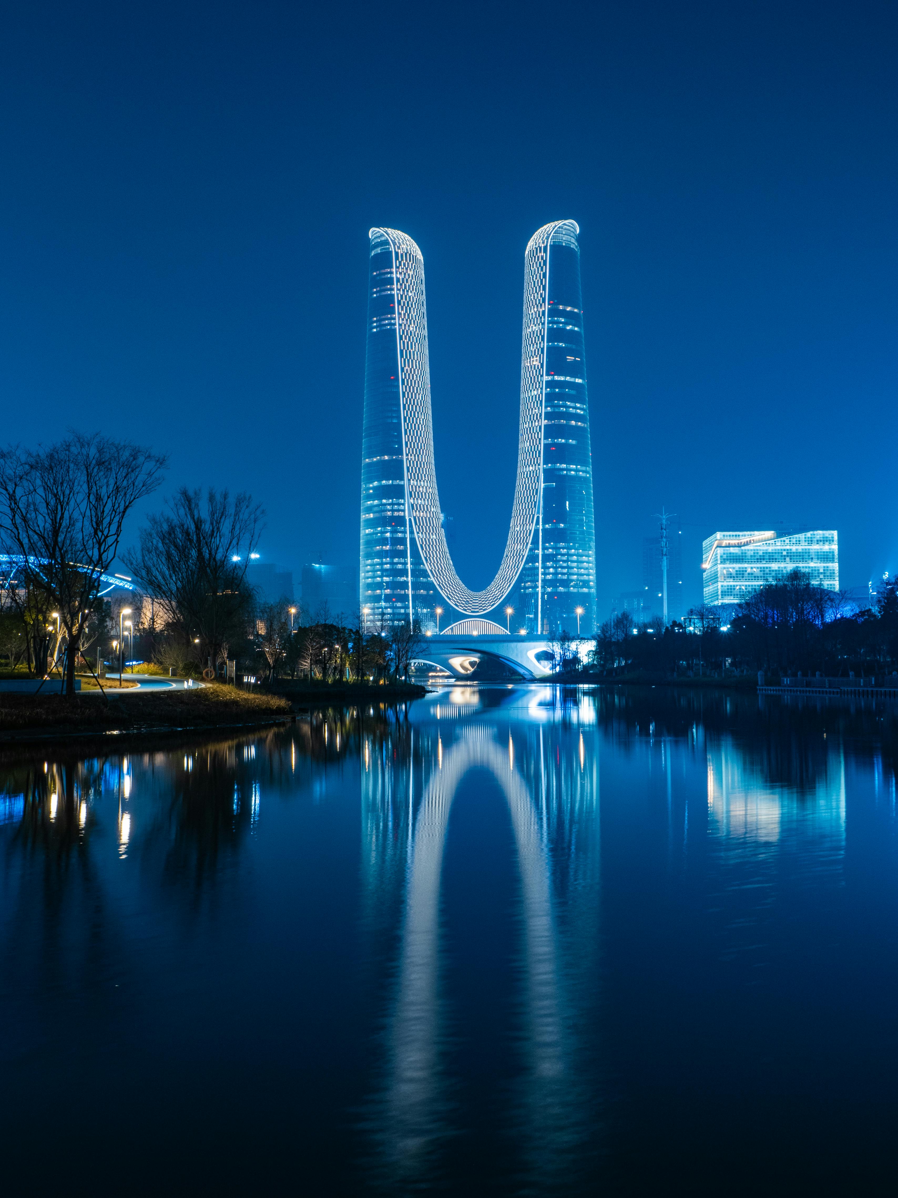 Hangzhou Gate Skyscraper in China · Free Stock Photo