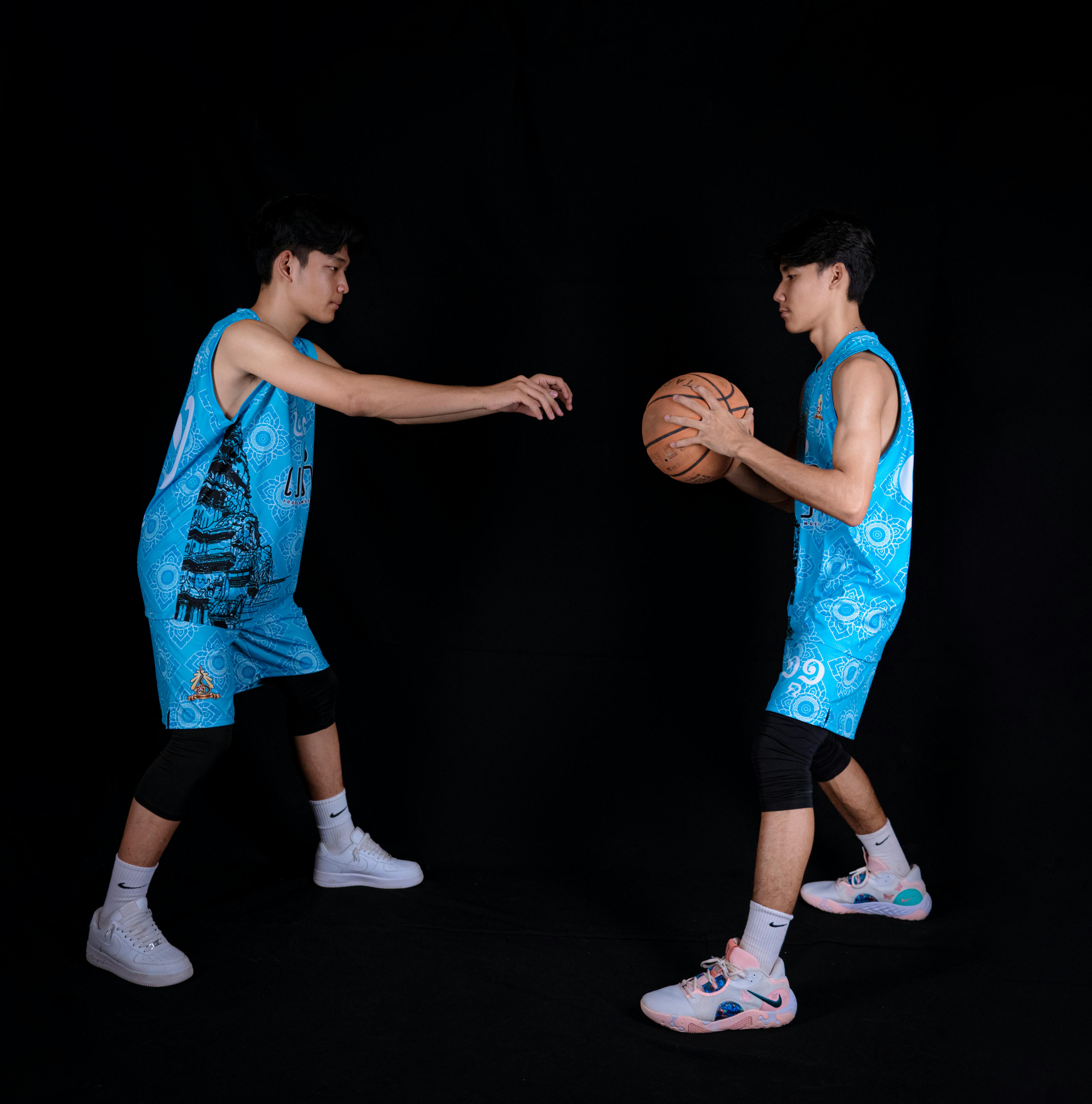 Boy in Basketball Jersey Carrying Basketball at Basketball Court · Free ...