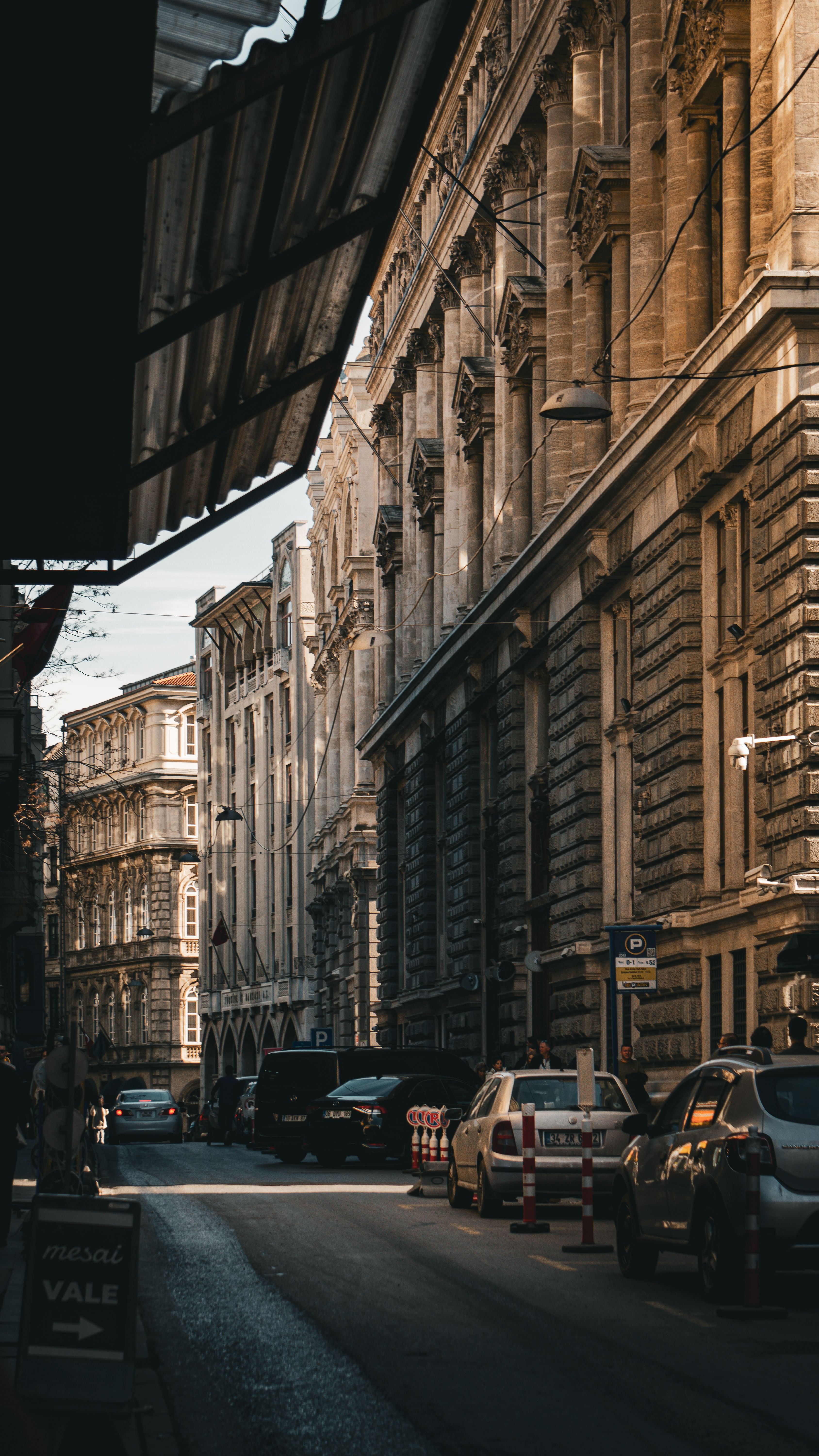 Ornamented Buildings Walls over Street · Free Stock Photo