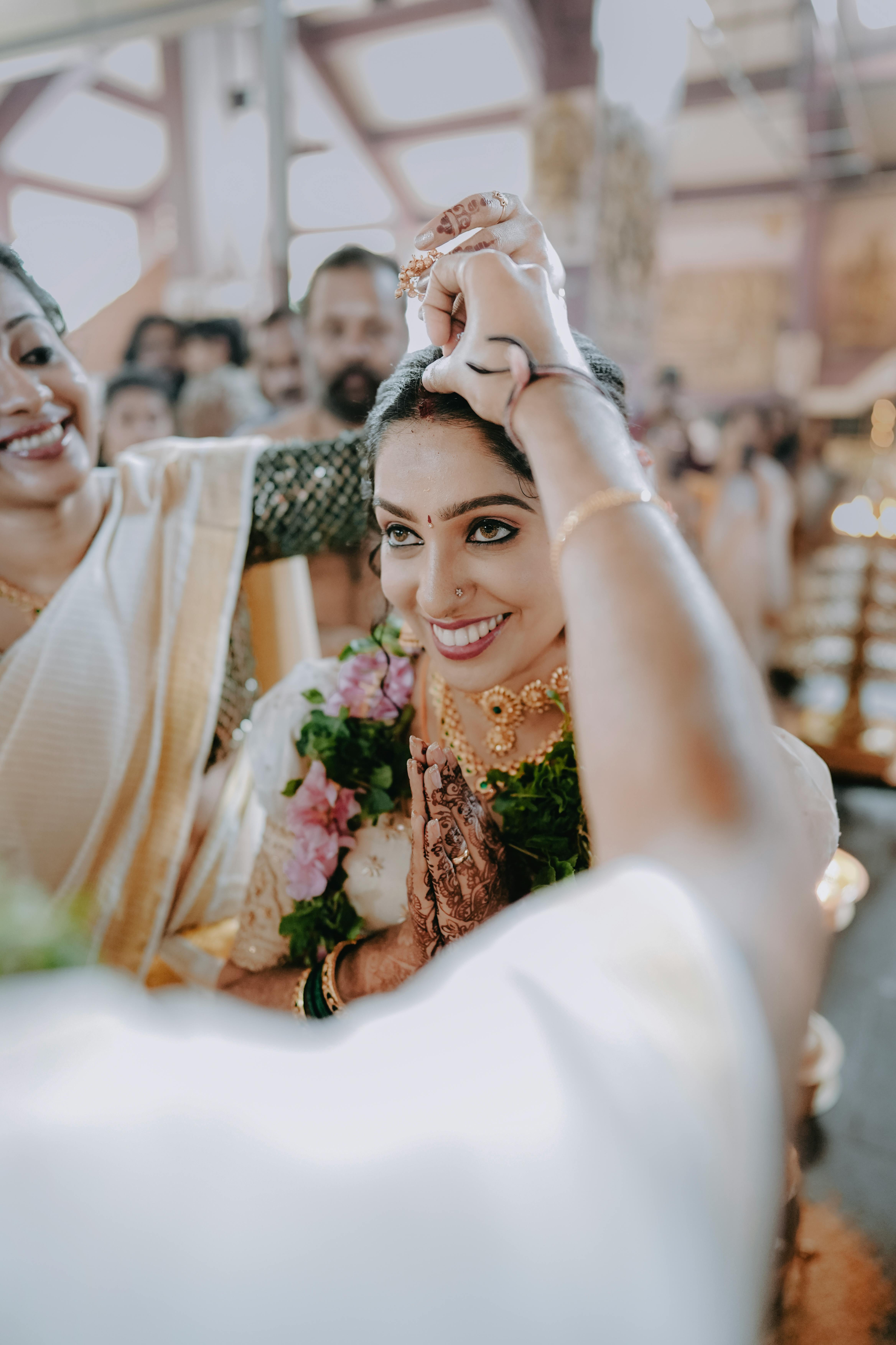 Bride during a Traditional Wedding Ceremony · Free Stock Photo