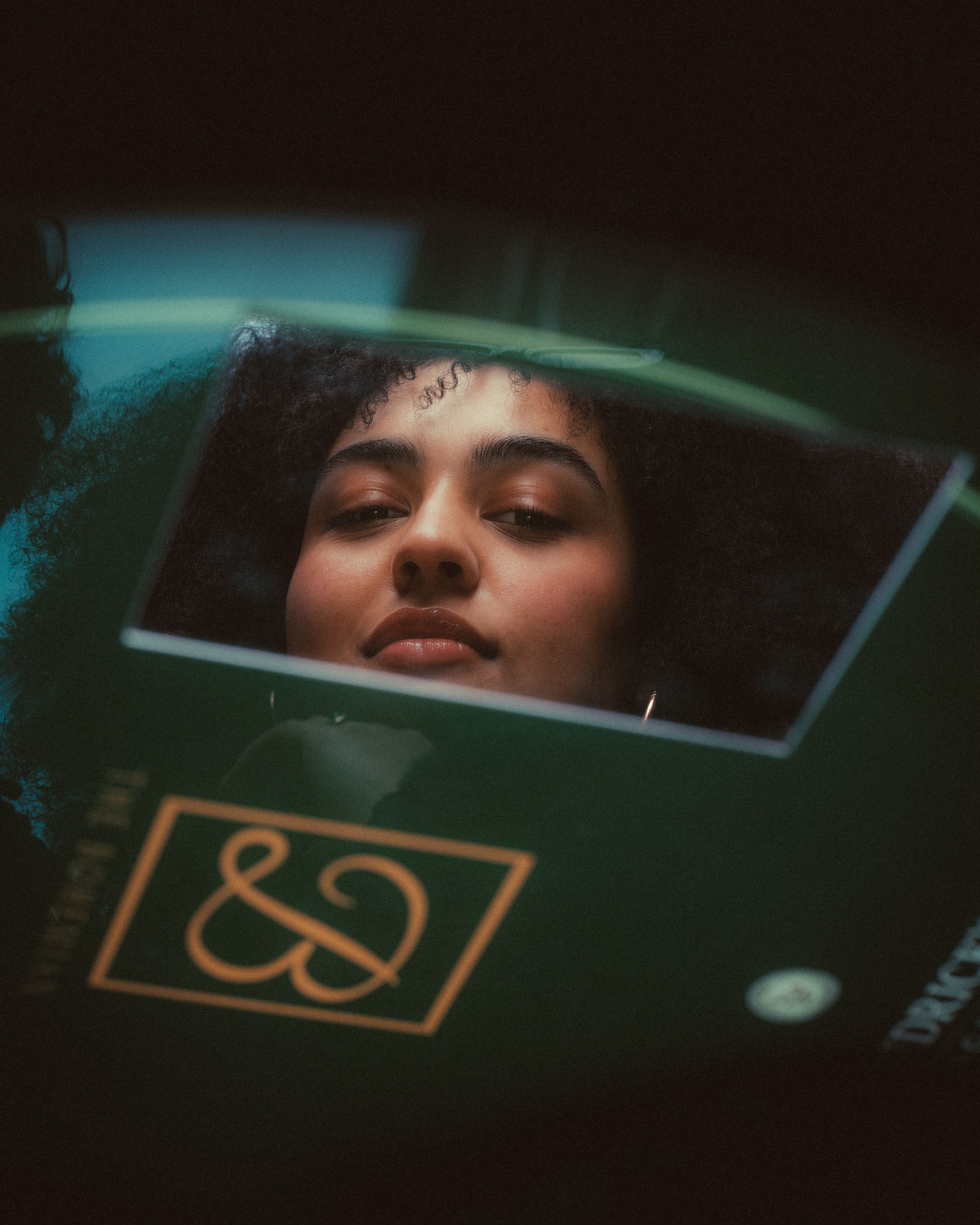 Brunette Woman Face behind Window · Free Stock Photo