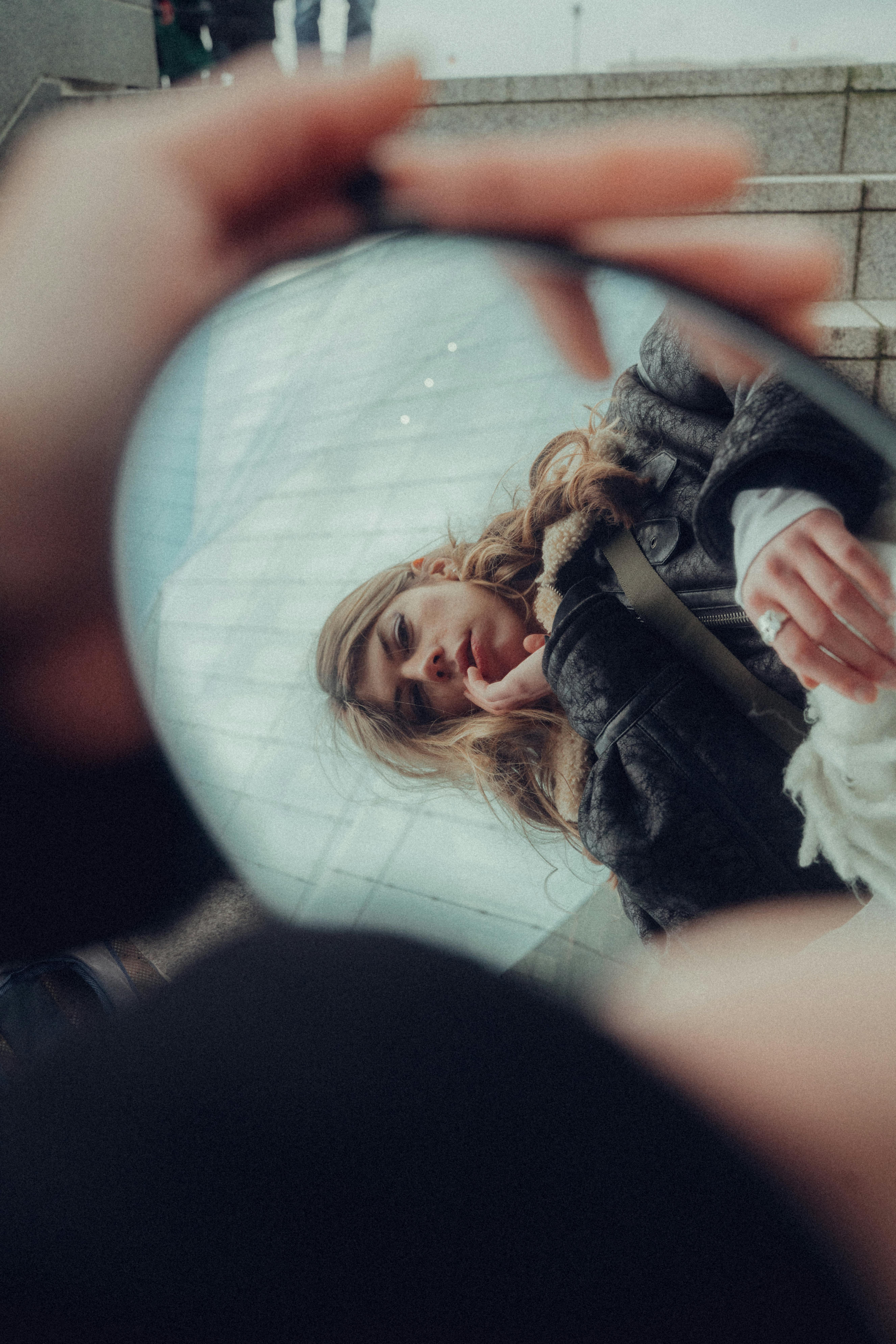 Blonde Woman Reflection in Mirror · Free Stock Photo