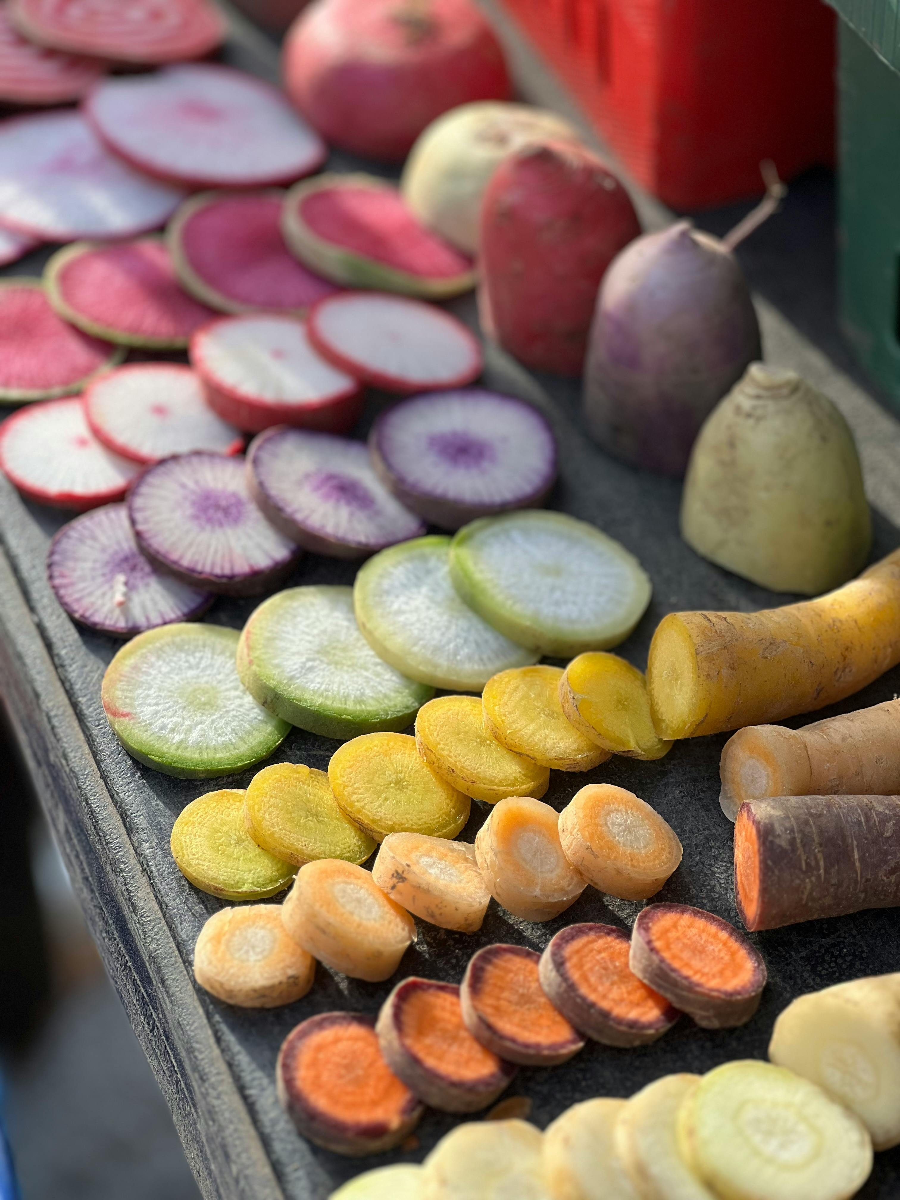Variety of Sliced Vegetables · Free Stock Photo