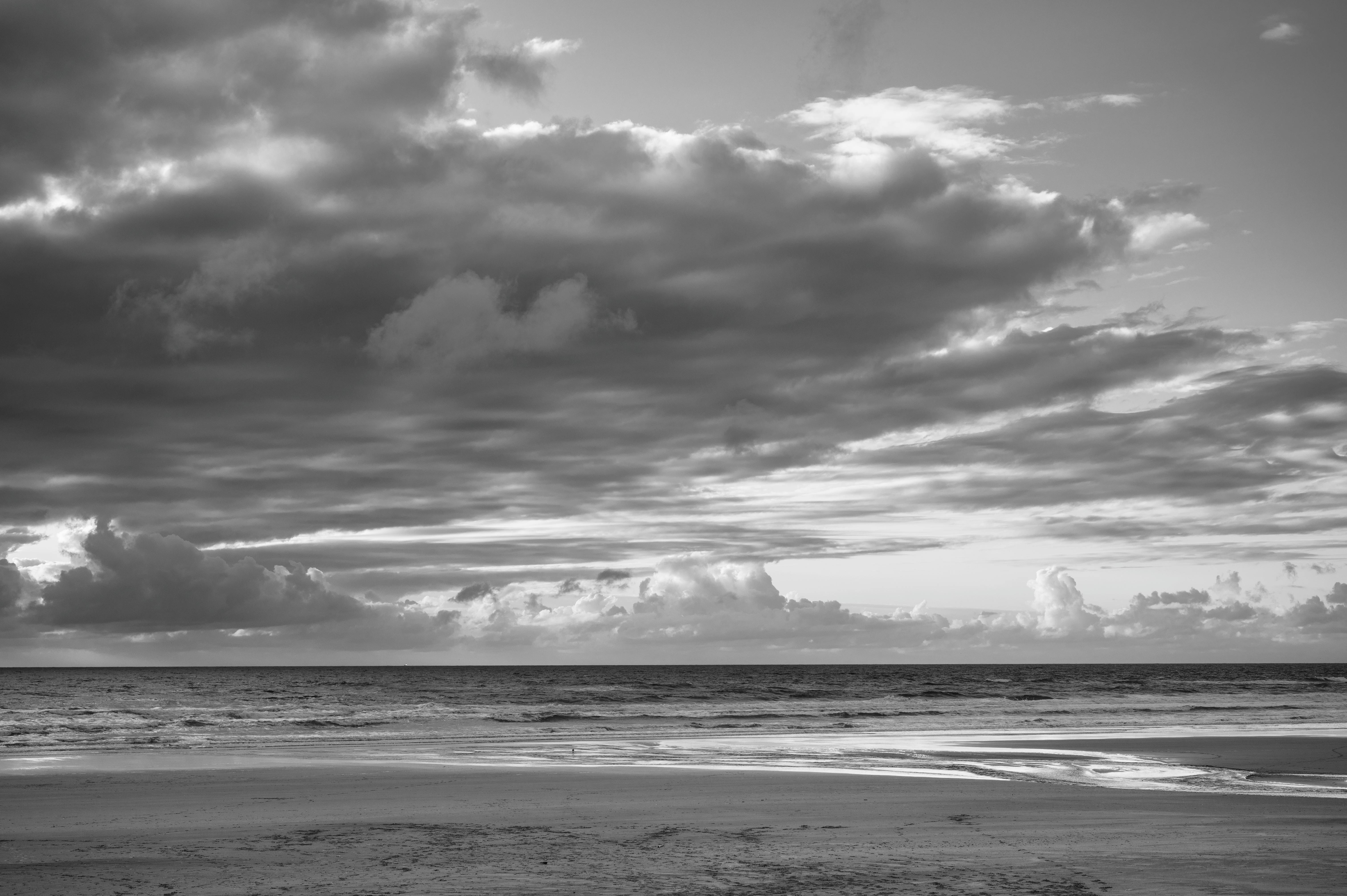 Clouds over Beach on Sea Coast · Free Stock Photo