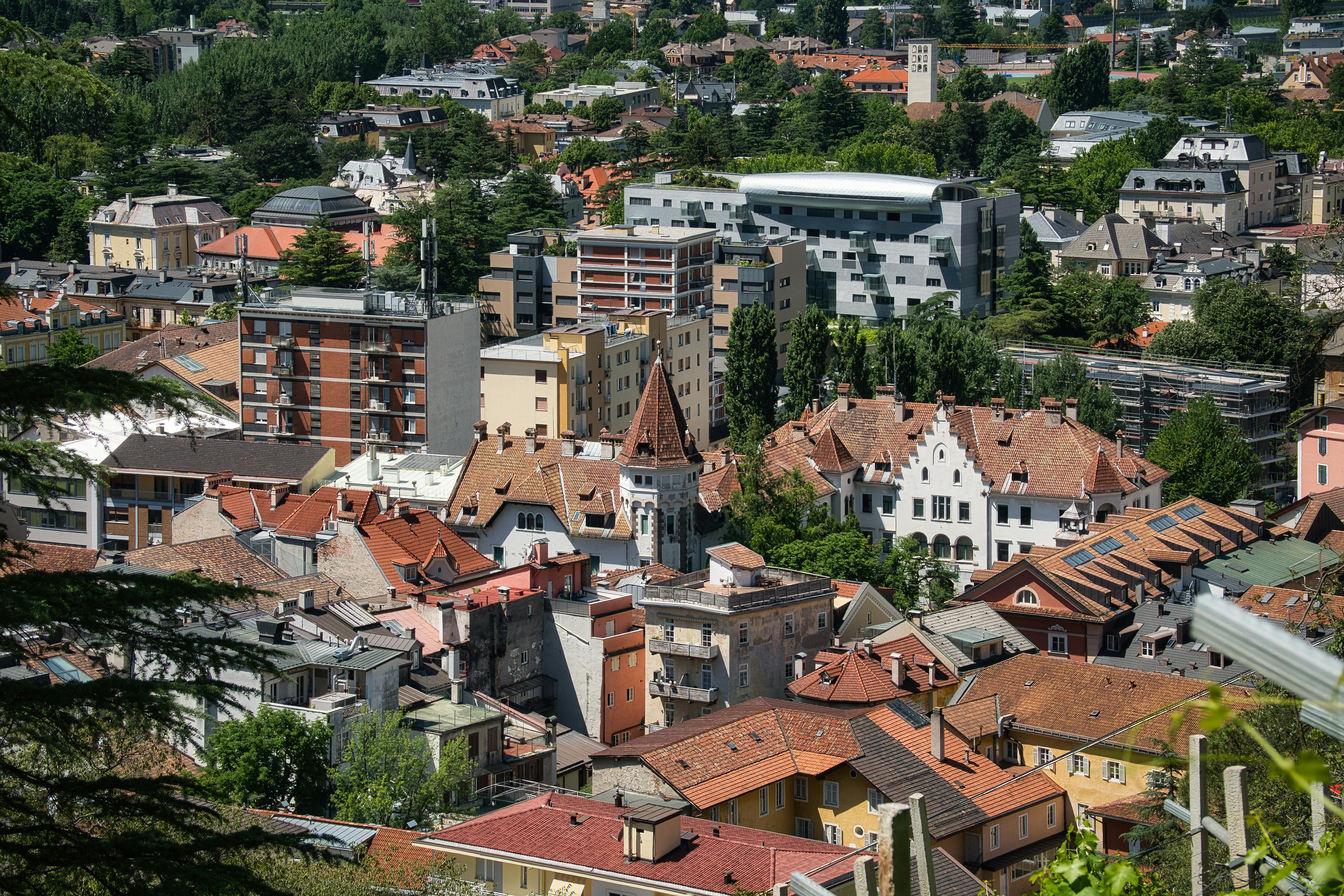 Aerial View of Merano in South Tyrol, Italy · Free Stock Photo