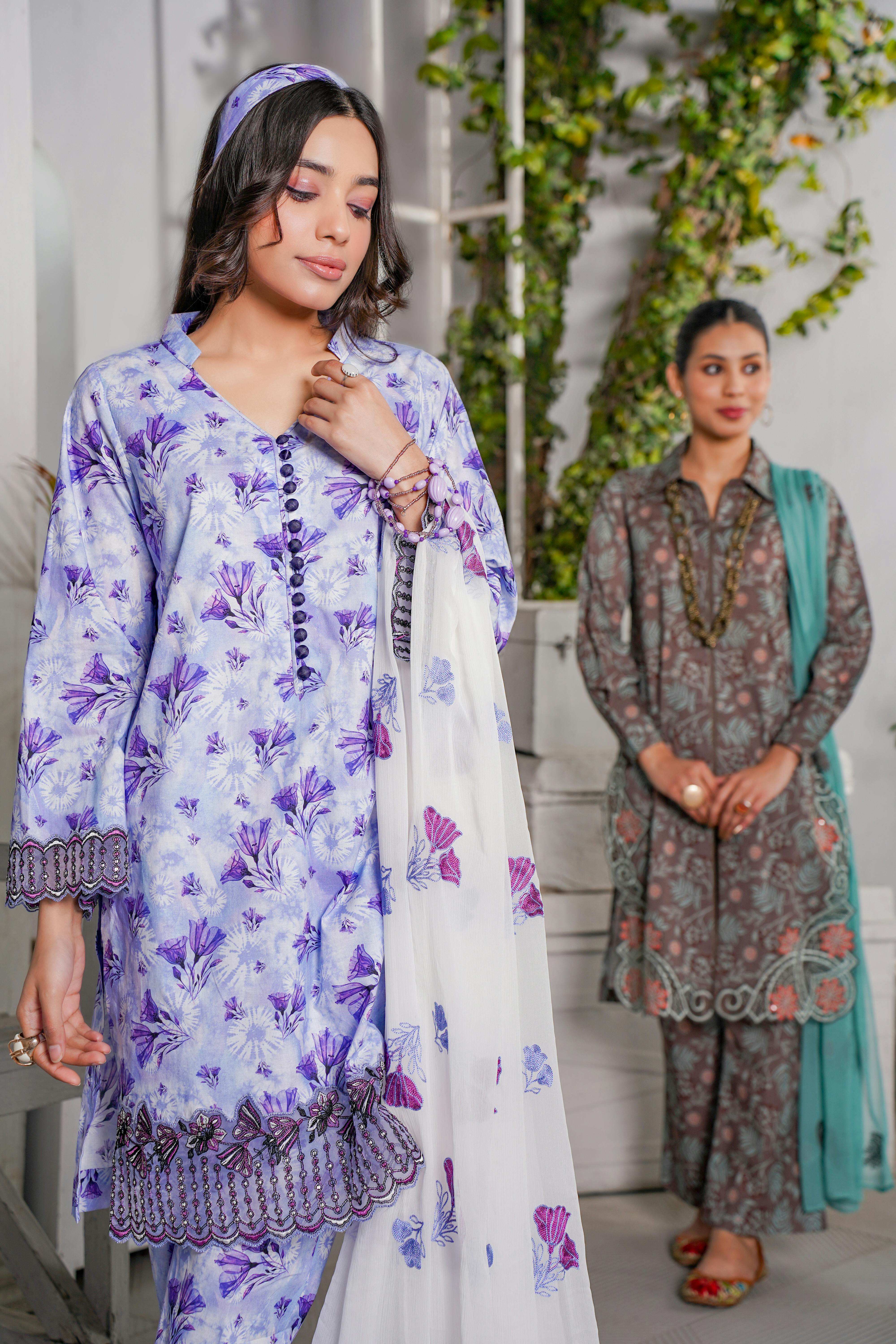 Elegant Women Posing in Traditional Clothing · Free Stock Photo