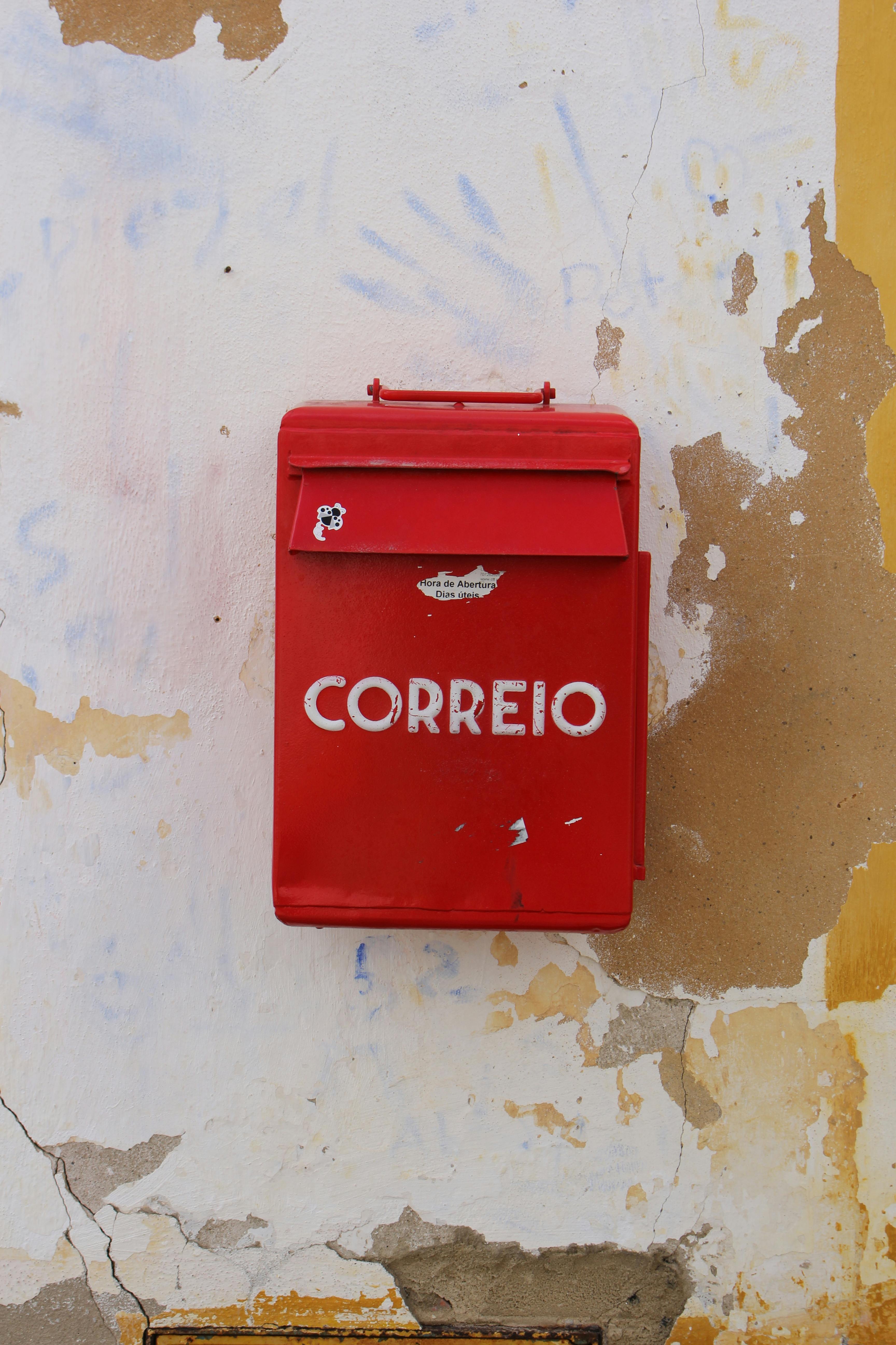 Red Mail Box on Roadside · Free Stock Photo