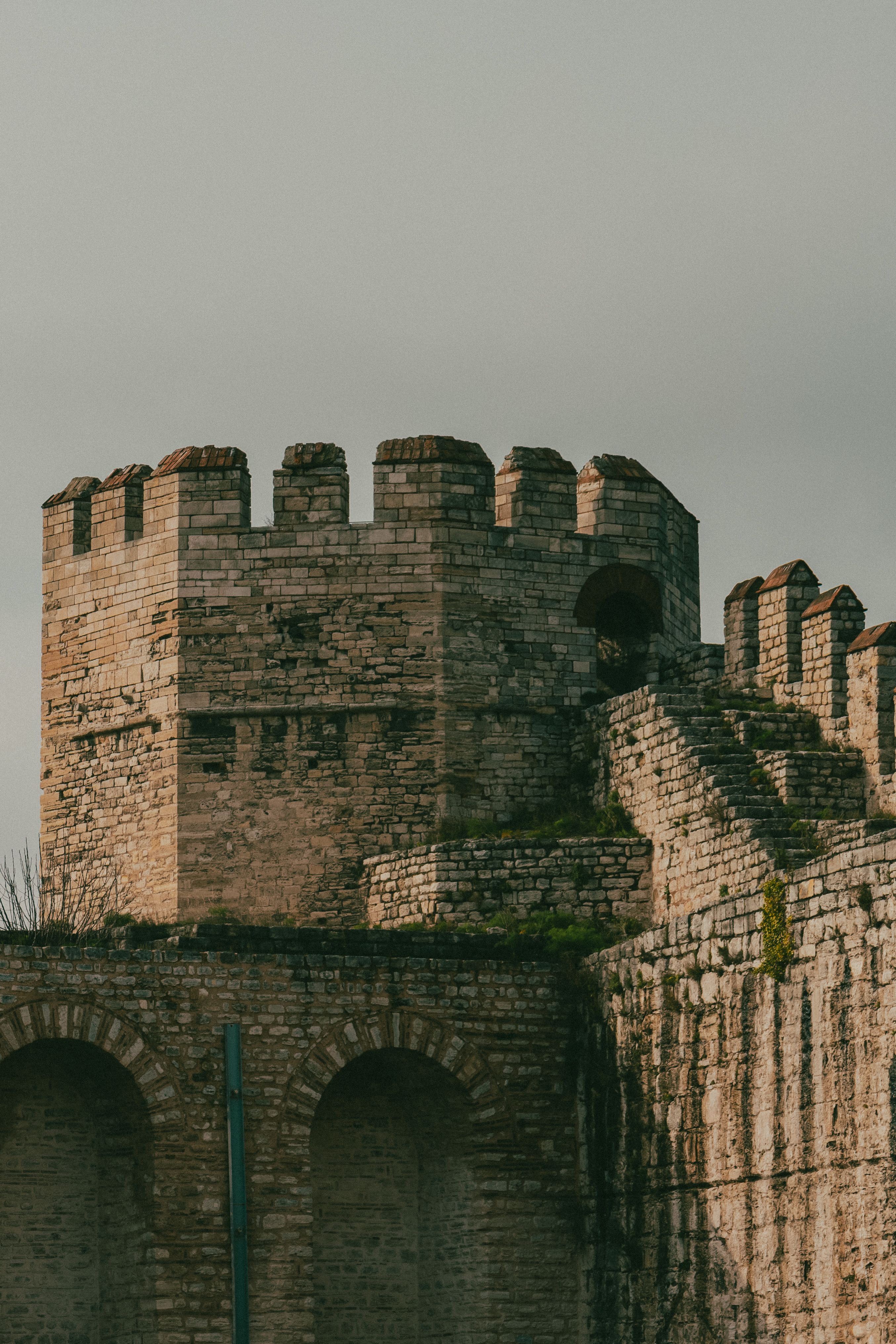 Stone Castle with Small Tower · Free Stock Photo