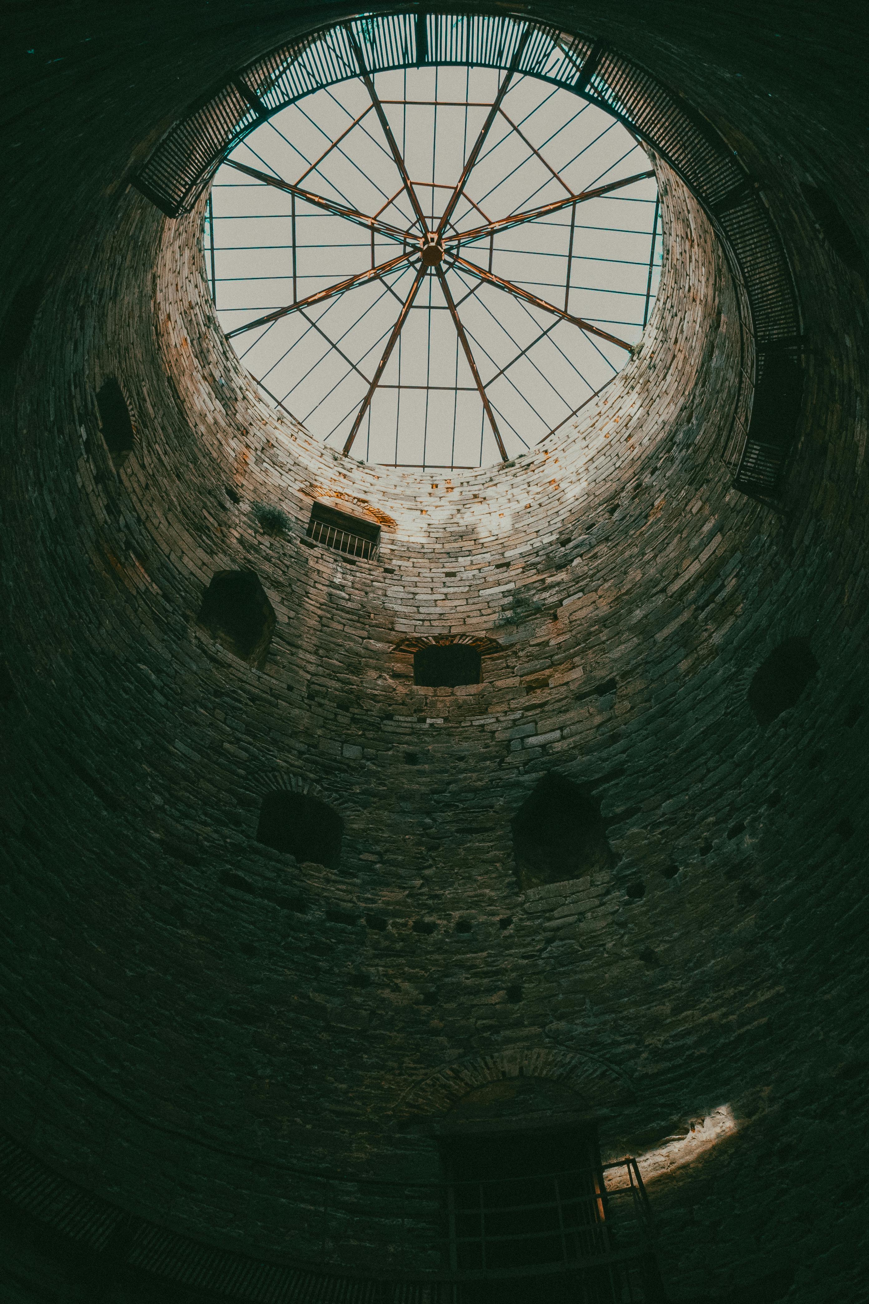 Circular Tower with Open Ceiling in Yedikule Fortress · Free Stock Photo