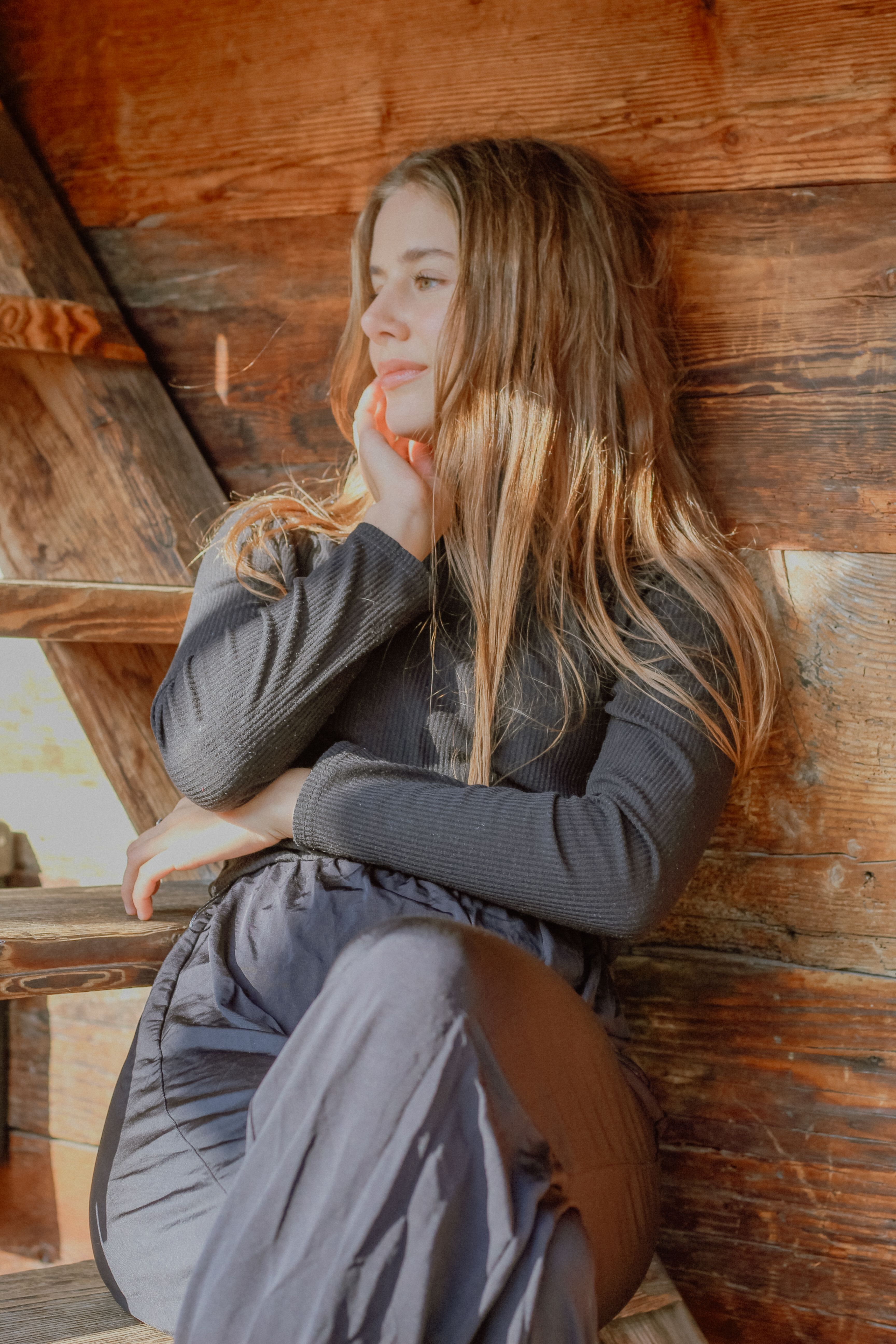 Portrait of a Woman Sitting · Free Stock Photo