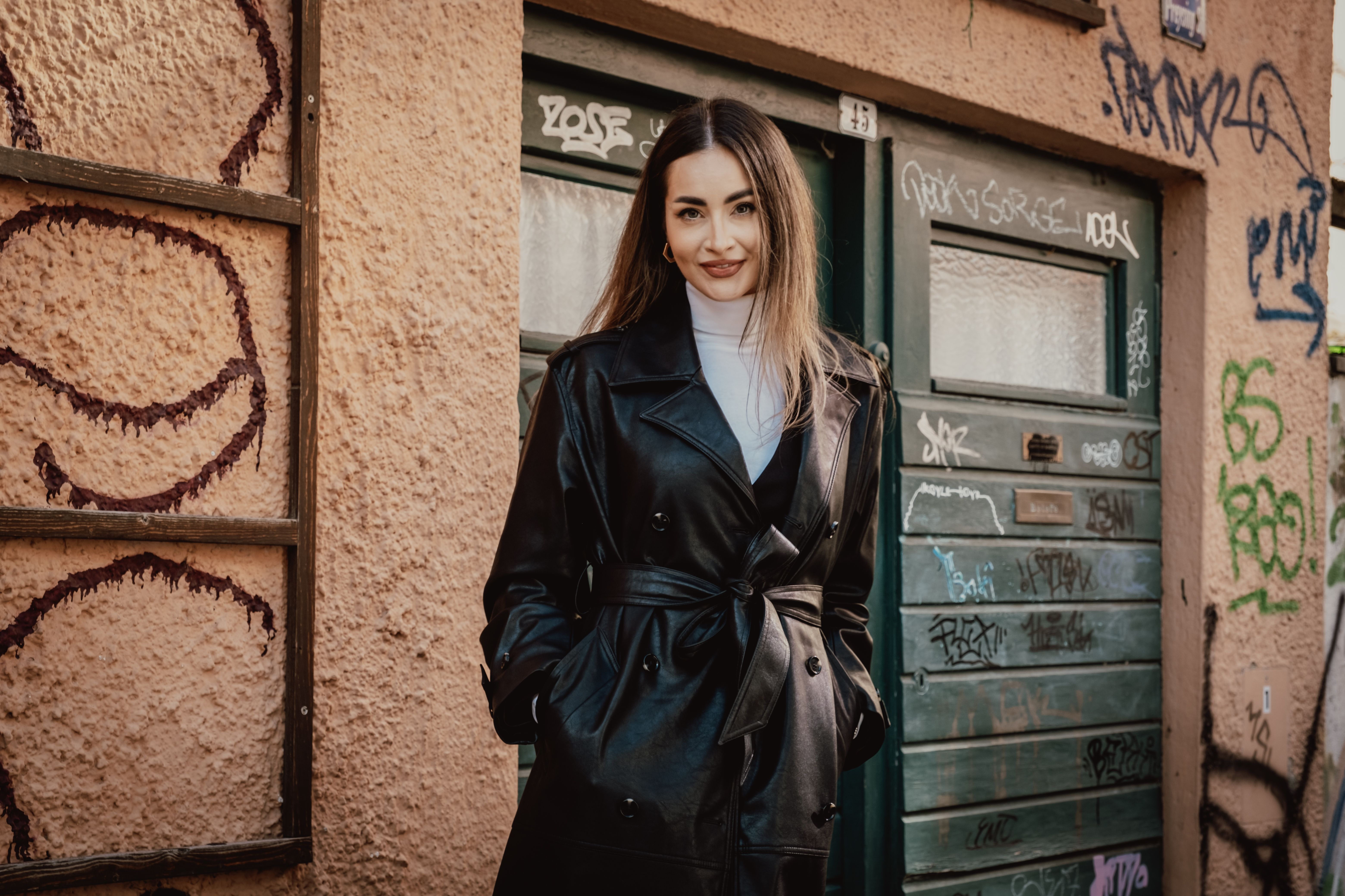 Portrait of a Woman Standing Outdoors · Free Stock Photo