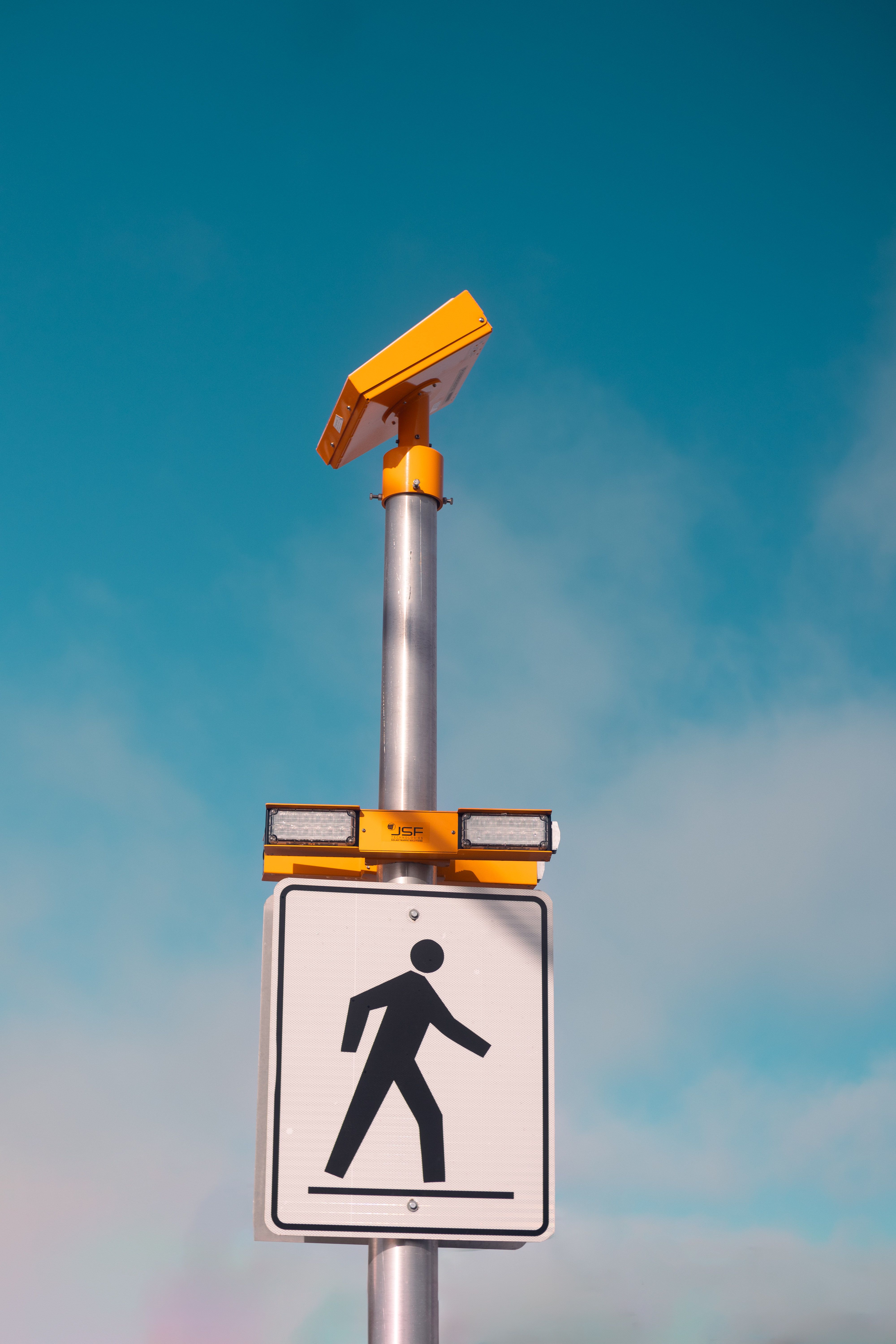 Crosswalk Warning Sign · Free Stock Photo