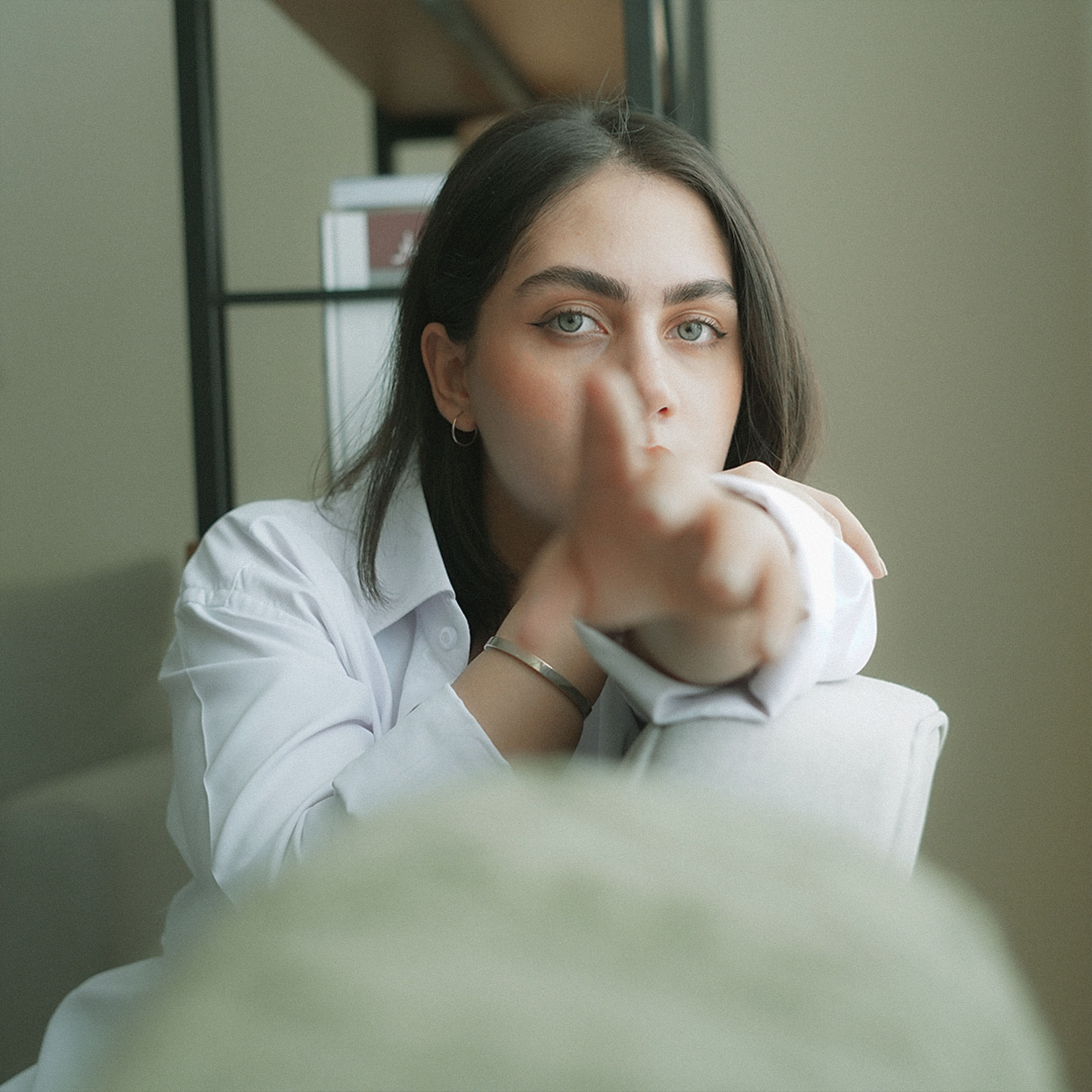 Photo of a Young Woman Stretching Her Arm Toward the Camera · Free ...