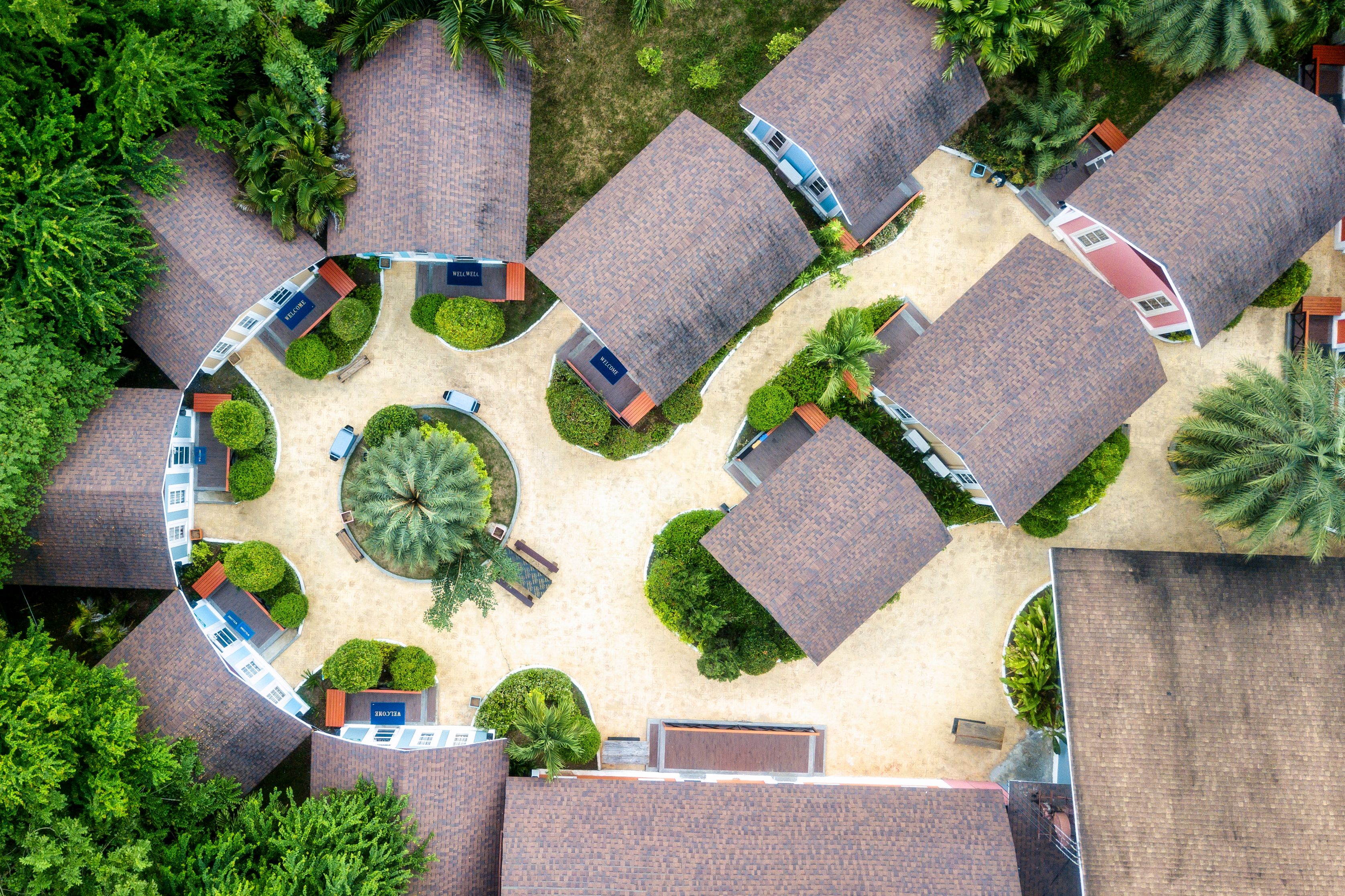 Hotel Village in Tropical Forest · Free Stock Photo