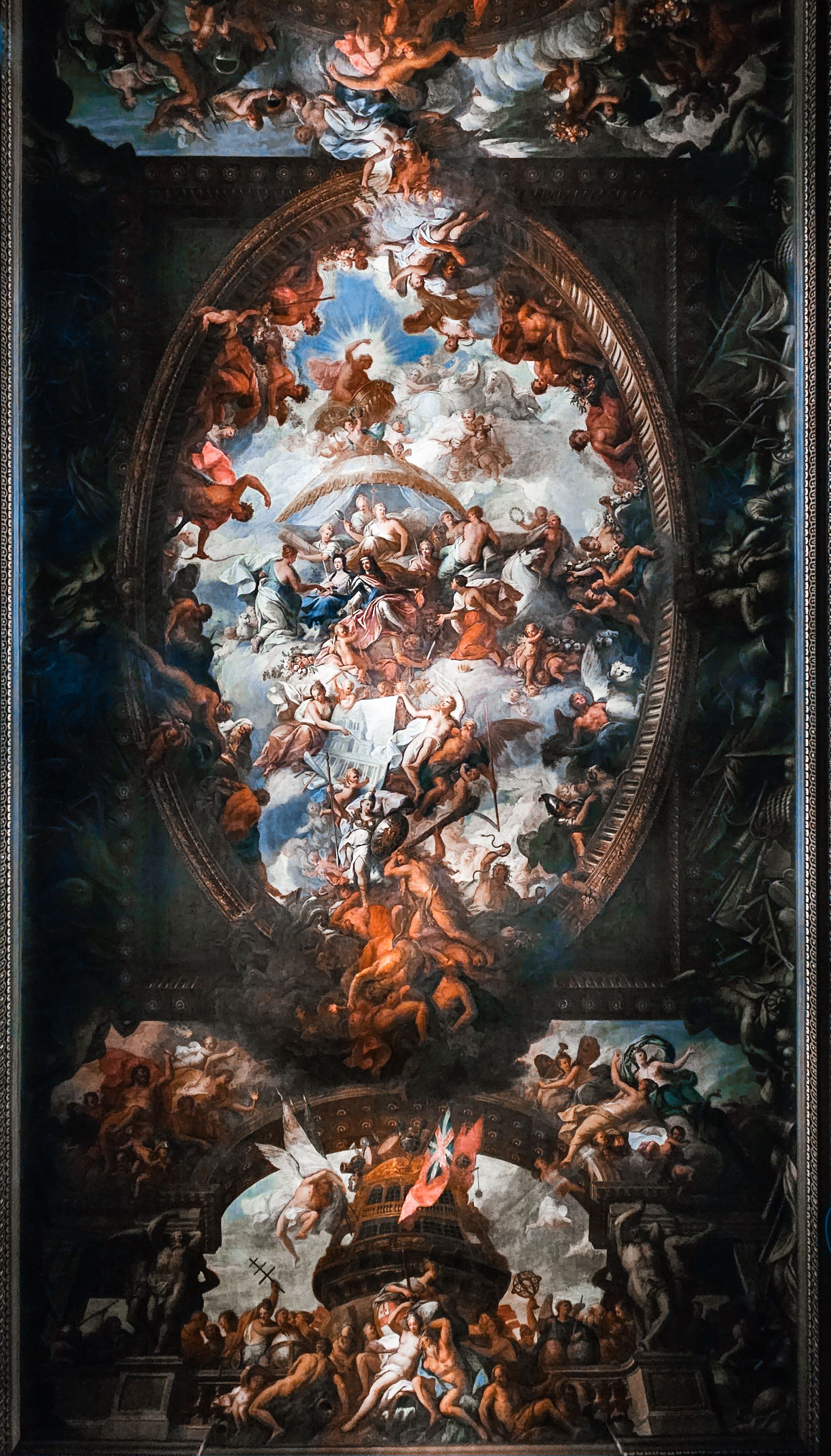 Triumph of Peace and Liberty over Tyranny in Old Royal Naval College ...