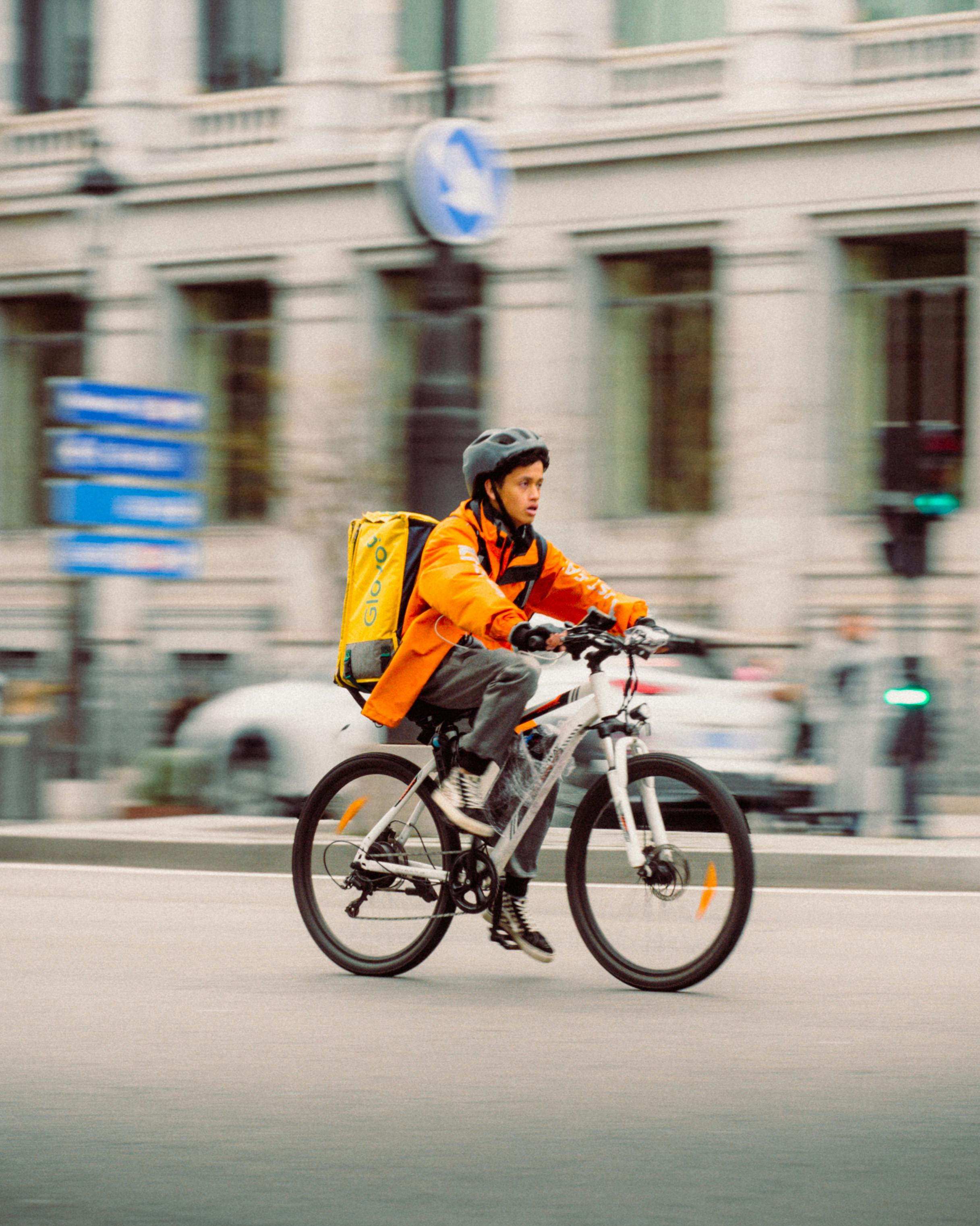 Delivery Rider With A Package, Glovo Photos, Download The BEST Free ...