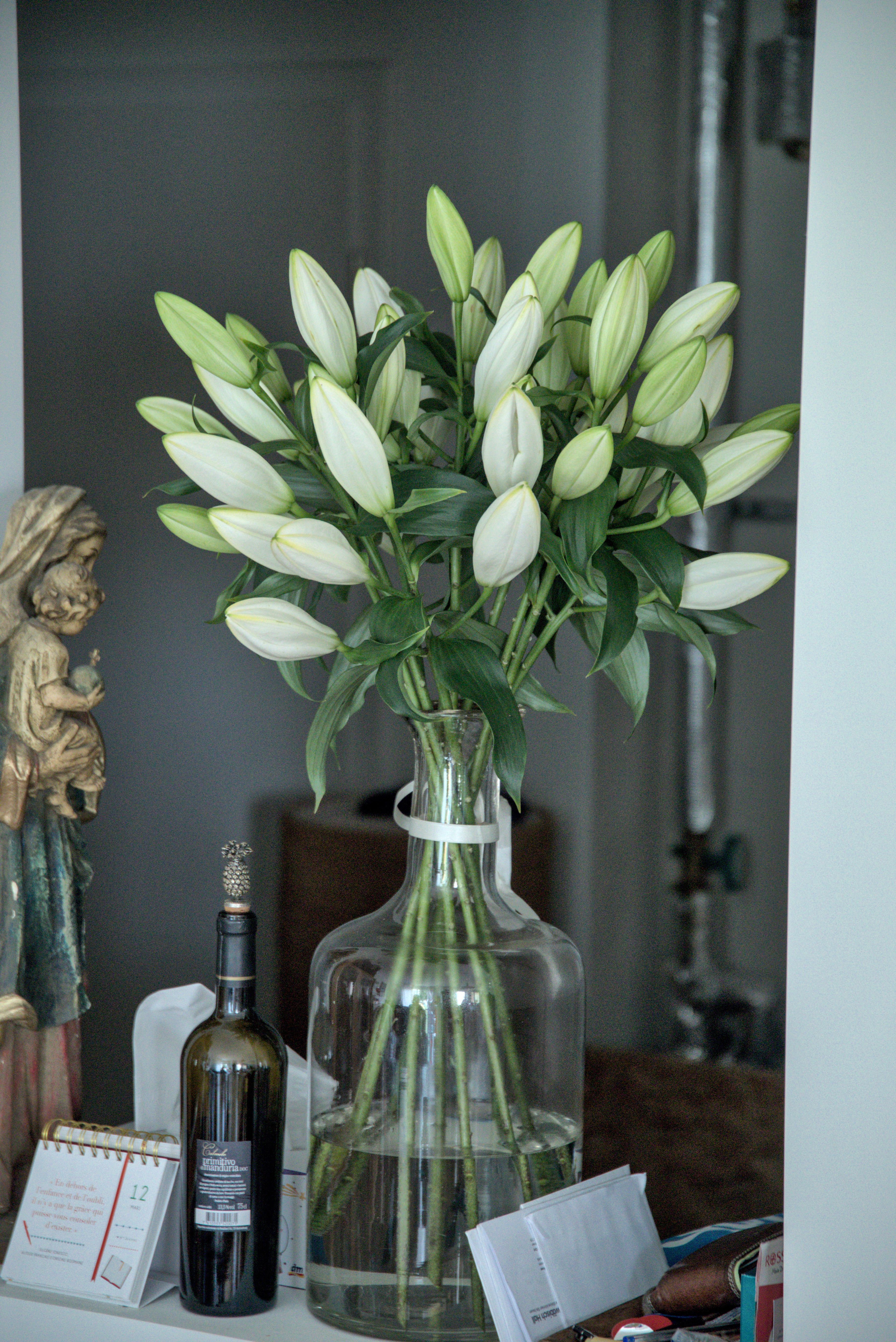 White Lilies in a Vase · Free Stock Photo