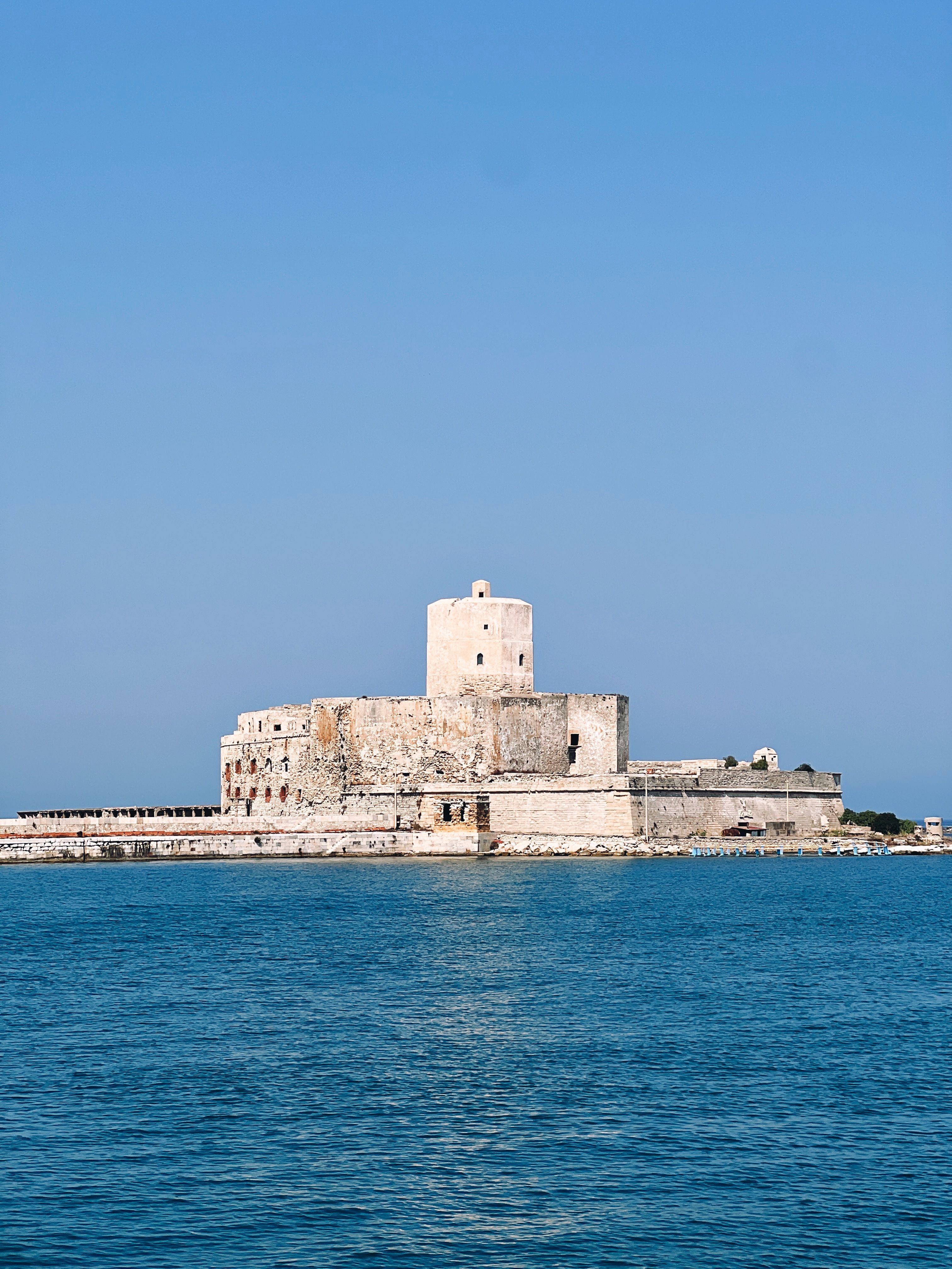Torre Peliade Castello di Mare Castle on Sea Coast of Sicily · Free ...