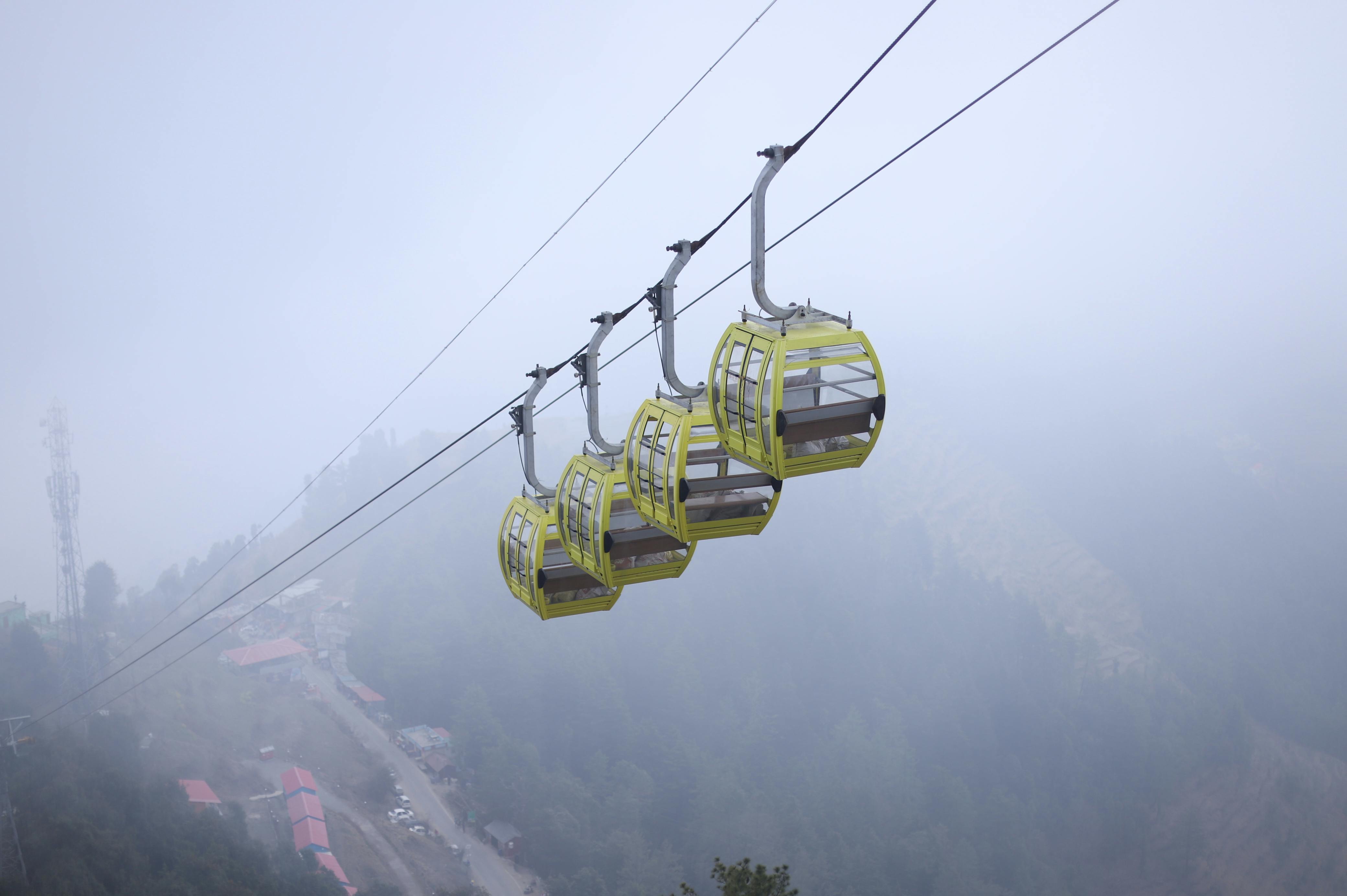 A Cable Car in Surkanda Devi, Kanatal, Uttarakhand, India · Free Stock ...