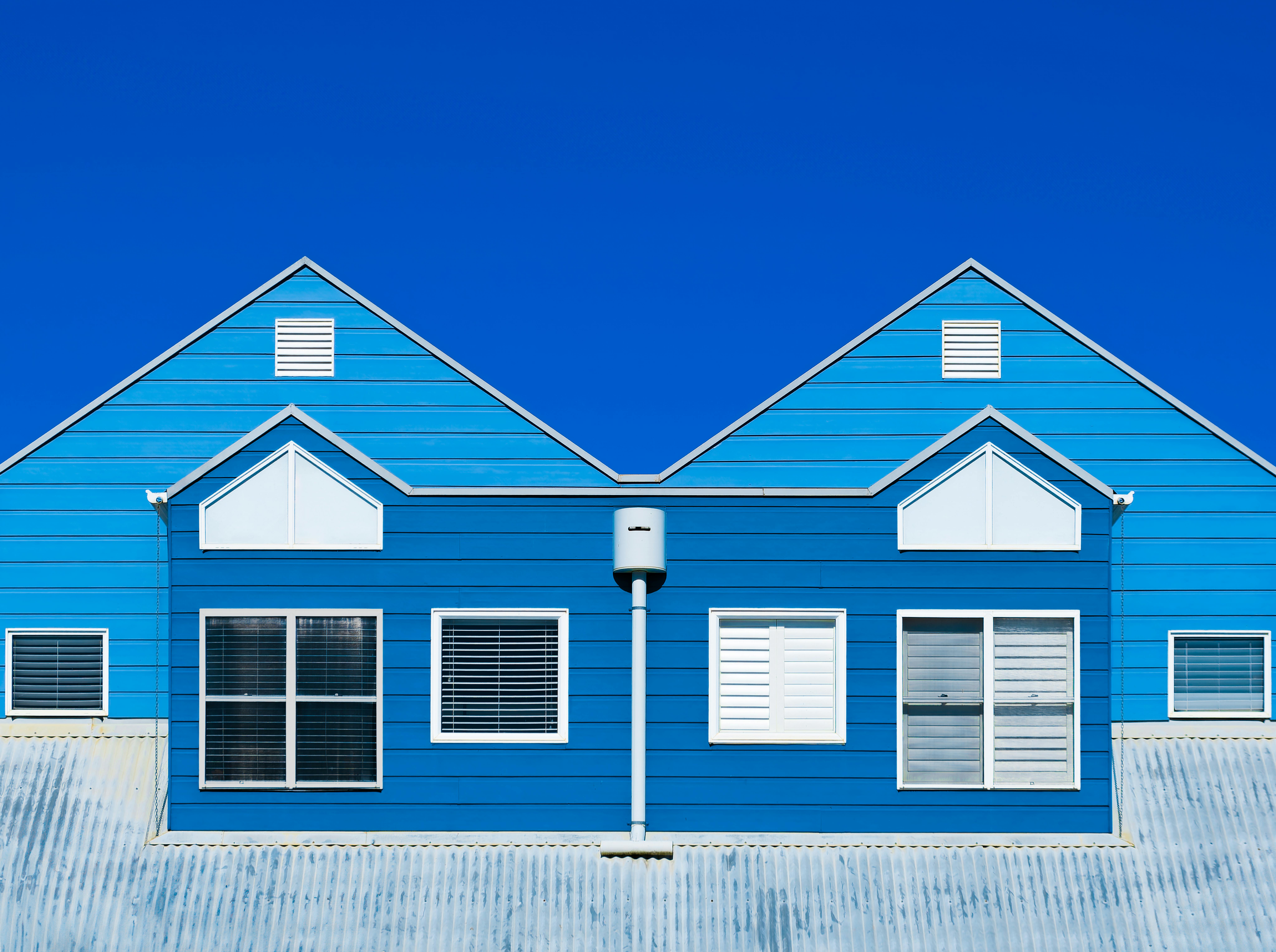 Blue Wooden House · Free Stock Photo