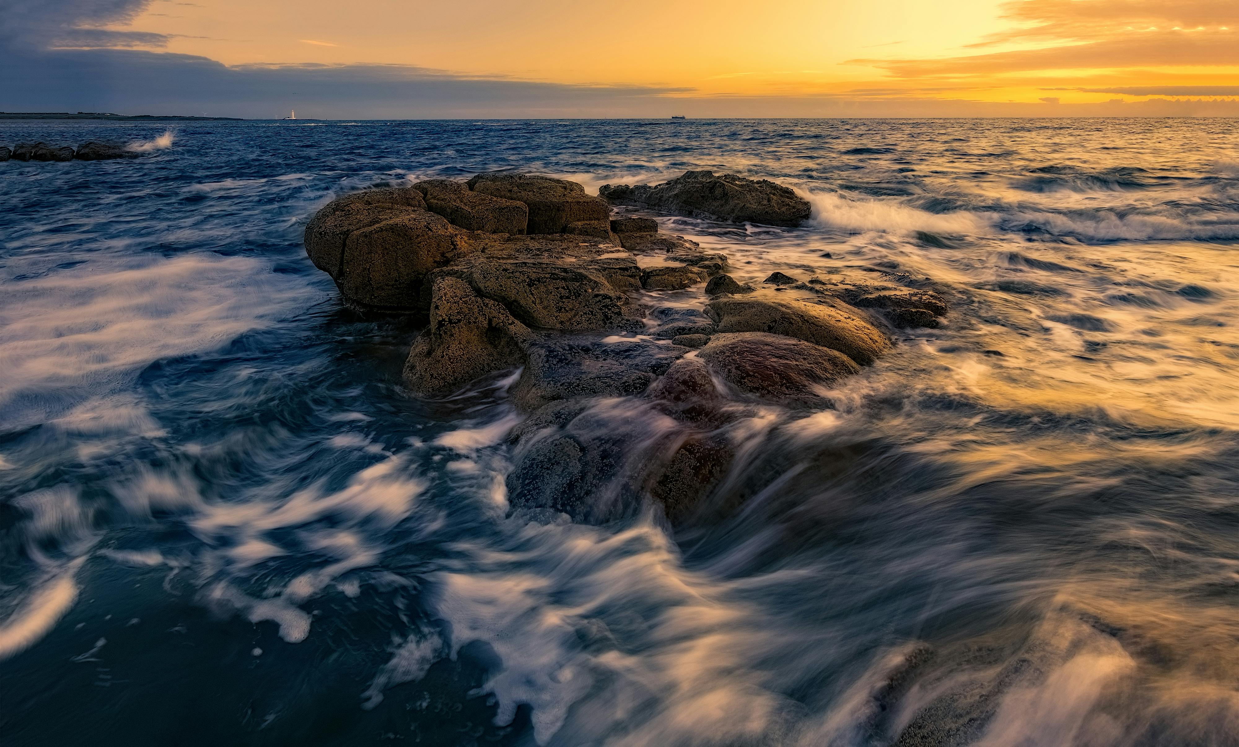 A Rock in a Sea · Free Stock Photo