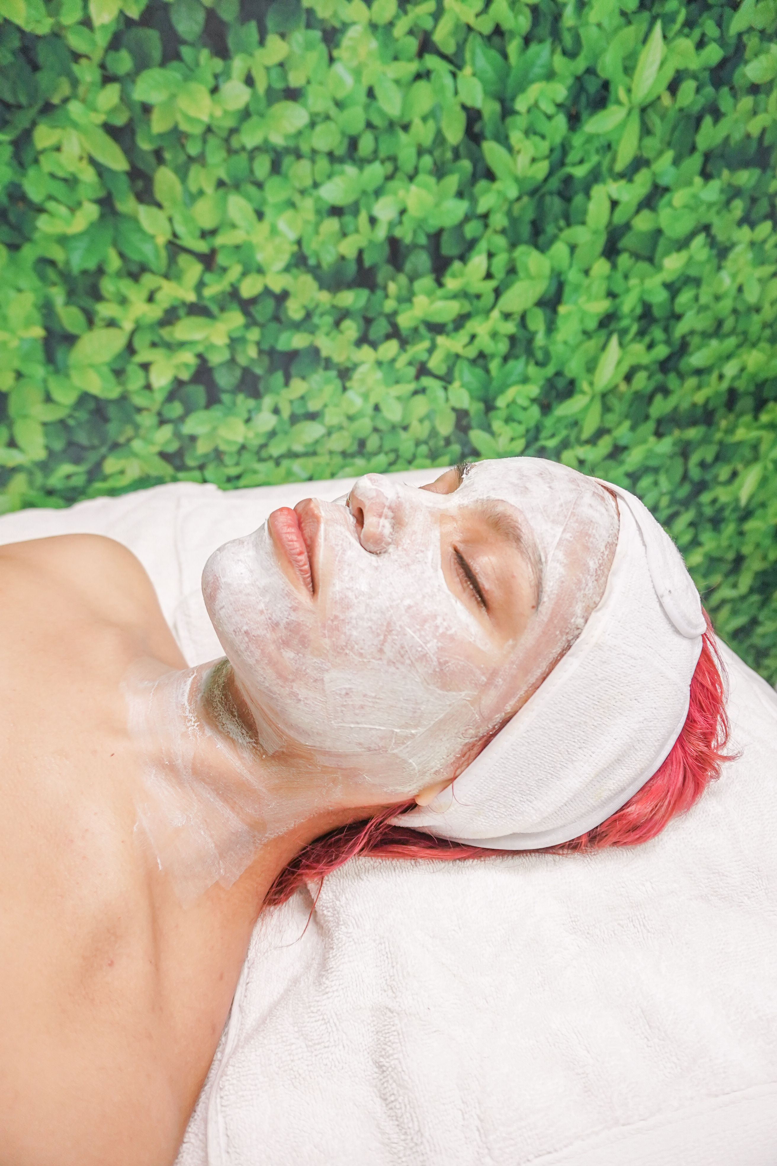 Woman Lying Down with Cream on Face · Free Stock Photo