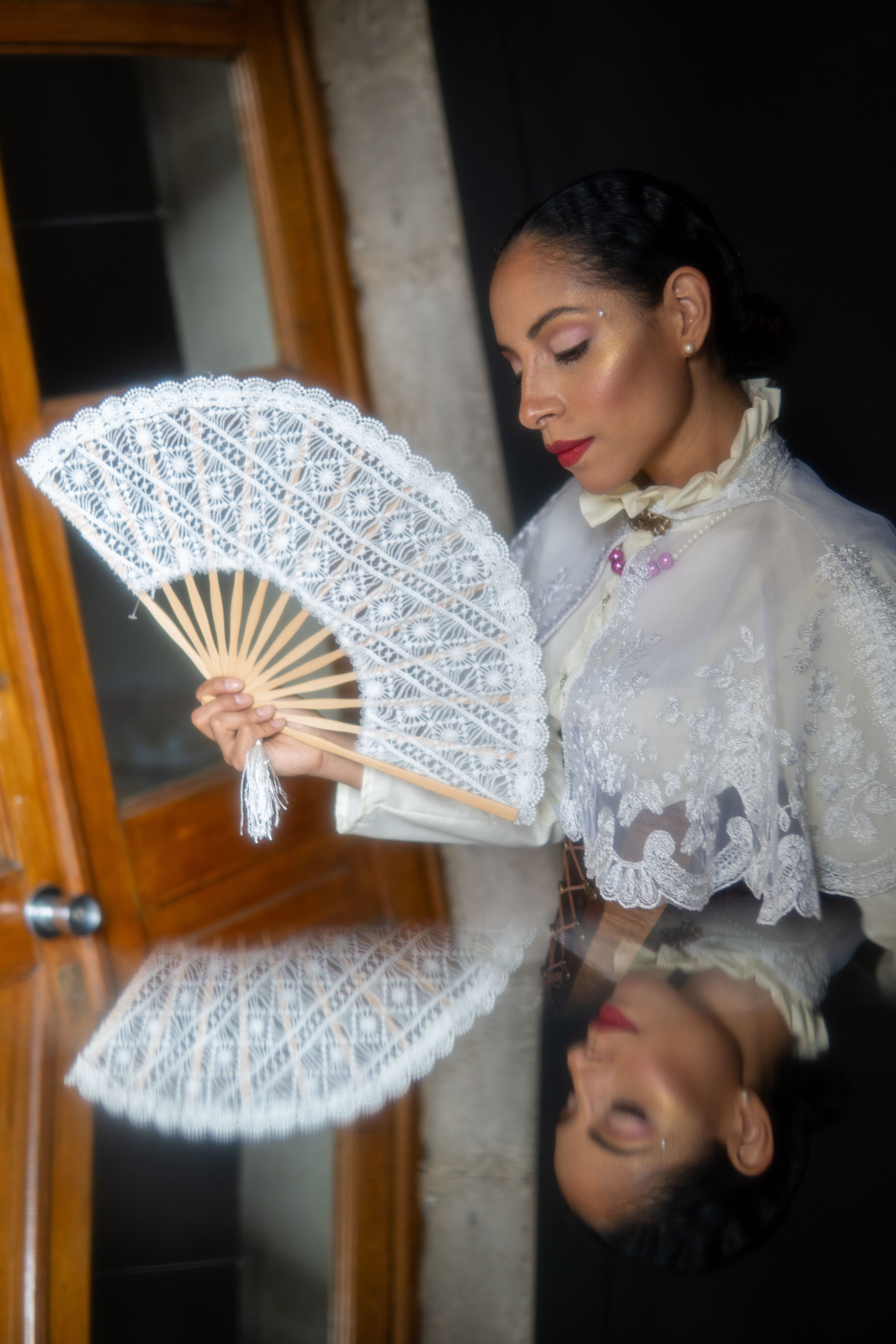 Woman with Fan · Free Stock Photo