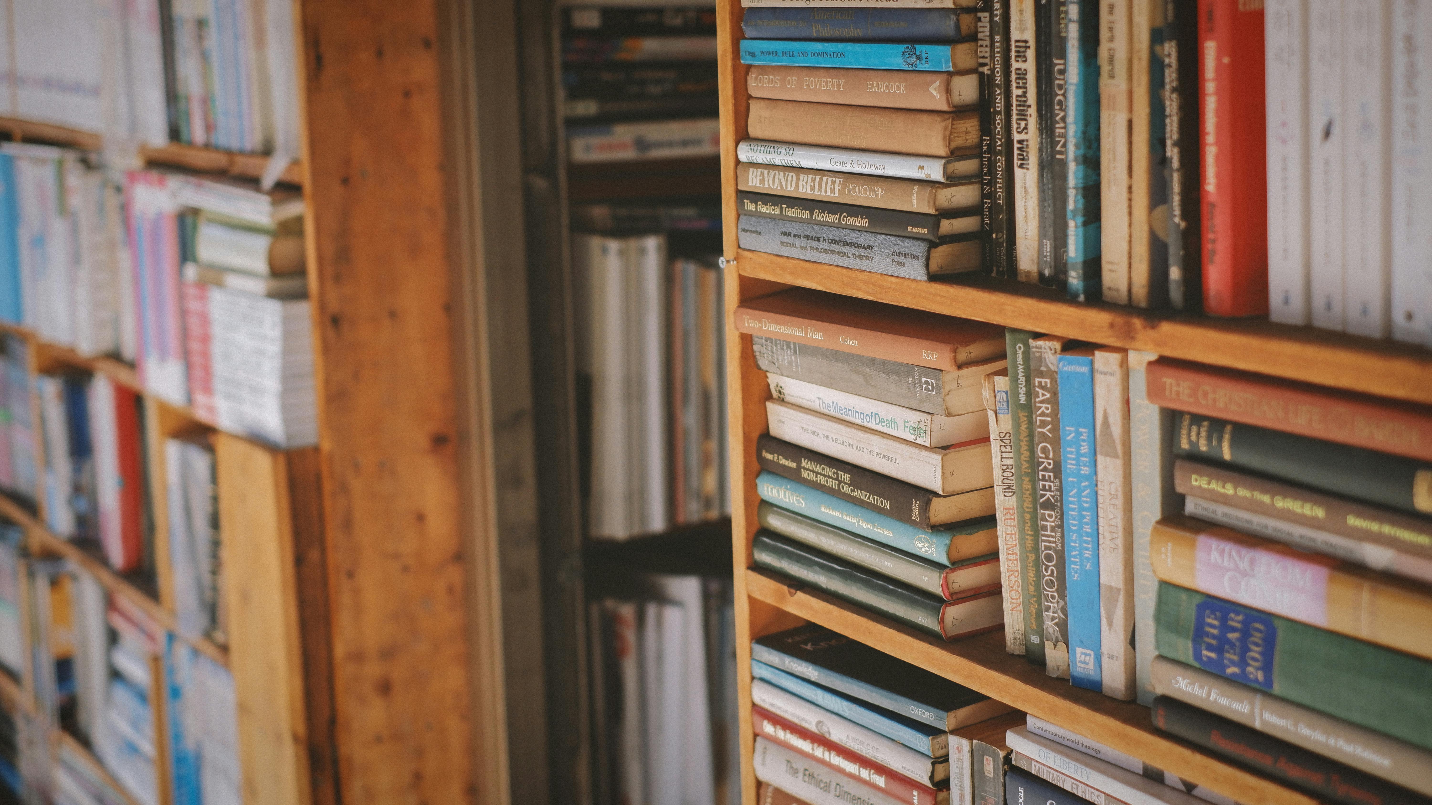 Assorted Books On The Shelf · Free Stock Photo