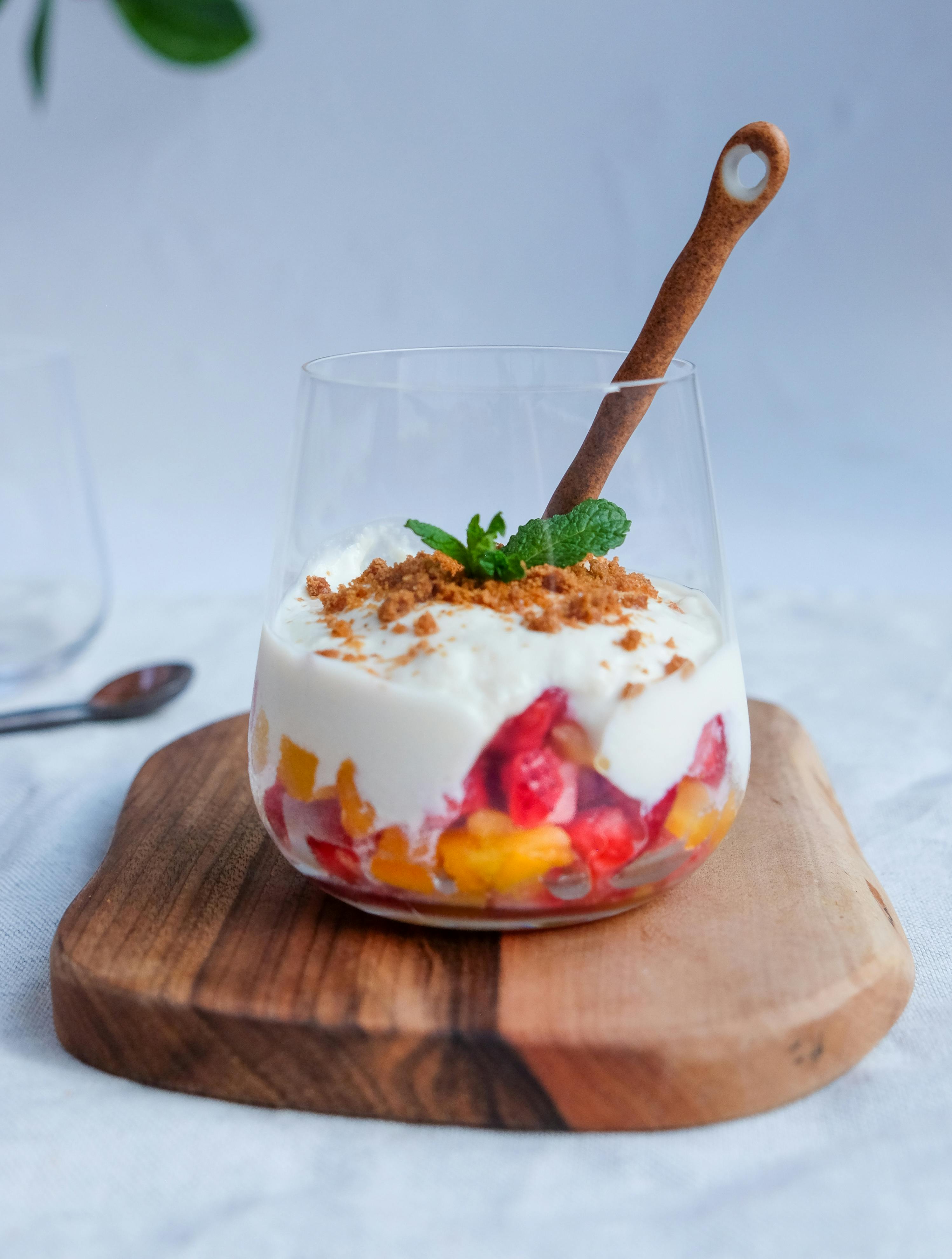 Sweet Yogurt in Glass · Free Stock Photo