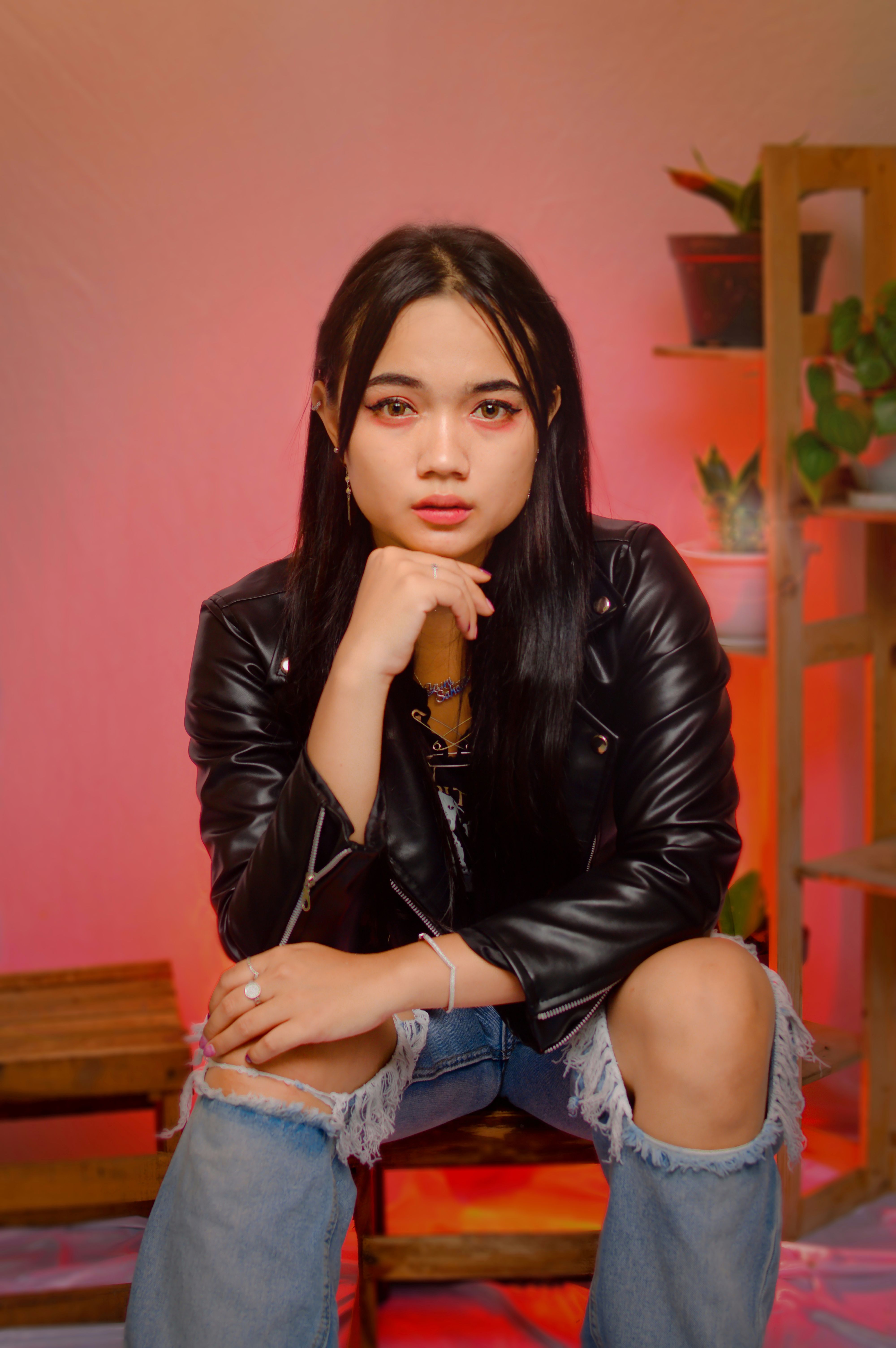 Portrait of a Woman Sitting · Free Stock Photo
