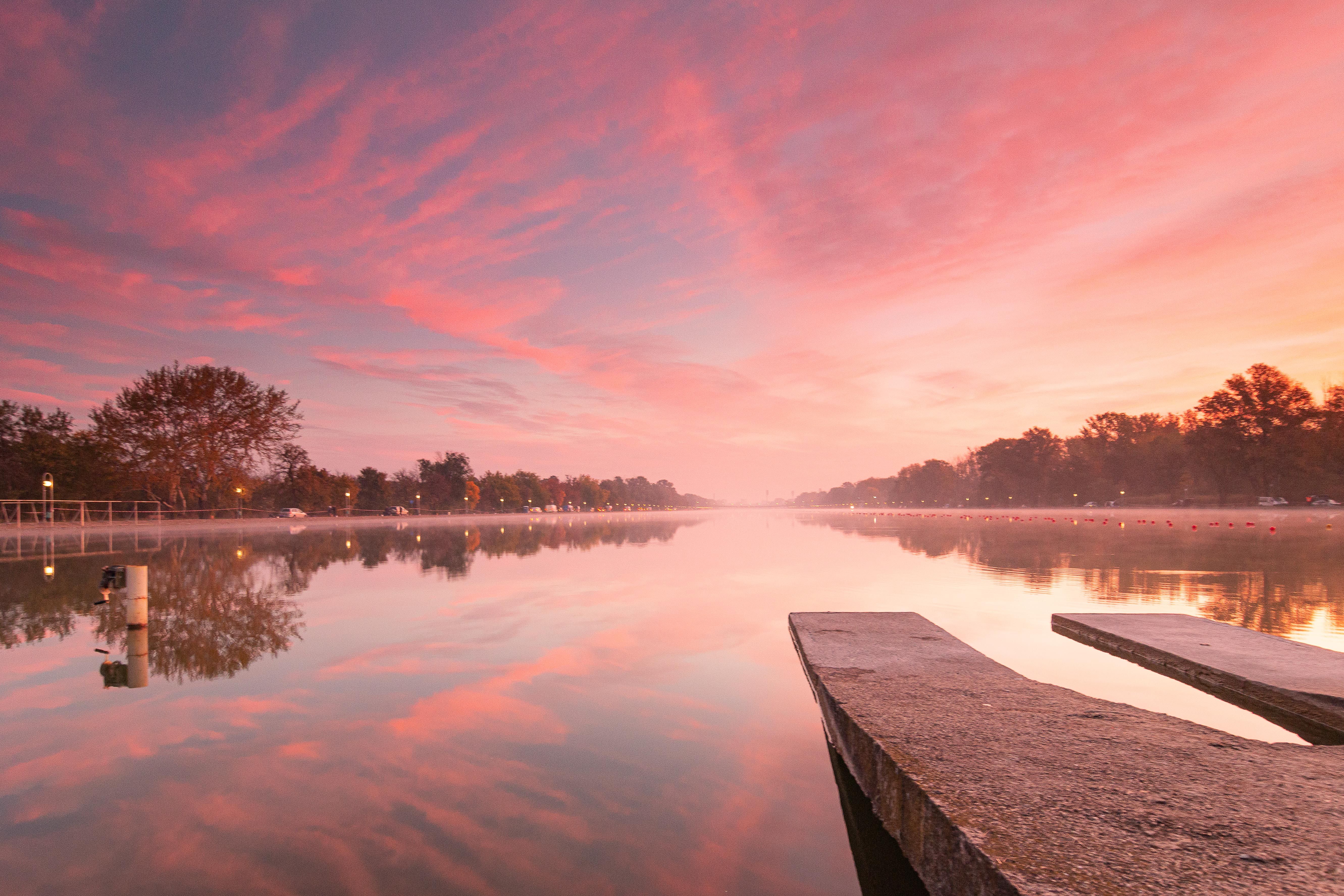 Placid River at Dusk · Free Stock Photo