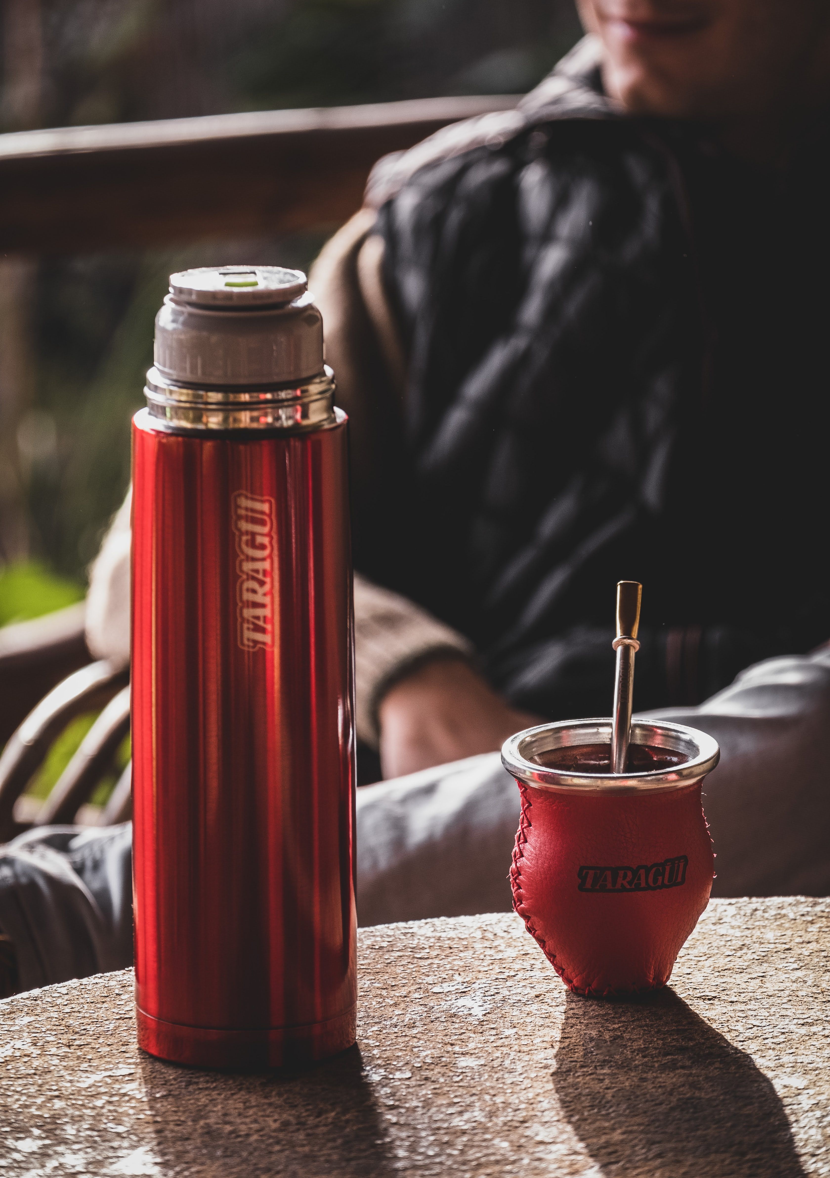 Thermos and Cup with Yerba Mate on Table · Free Stock Photo