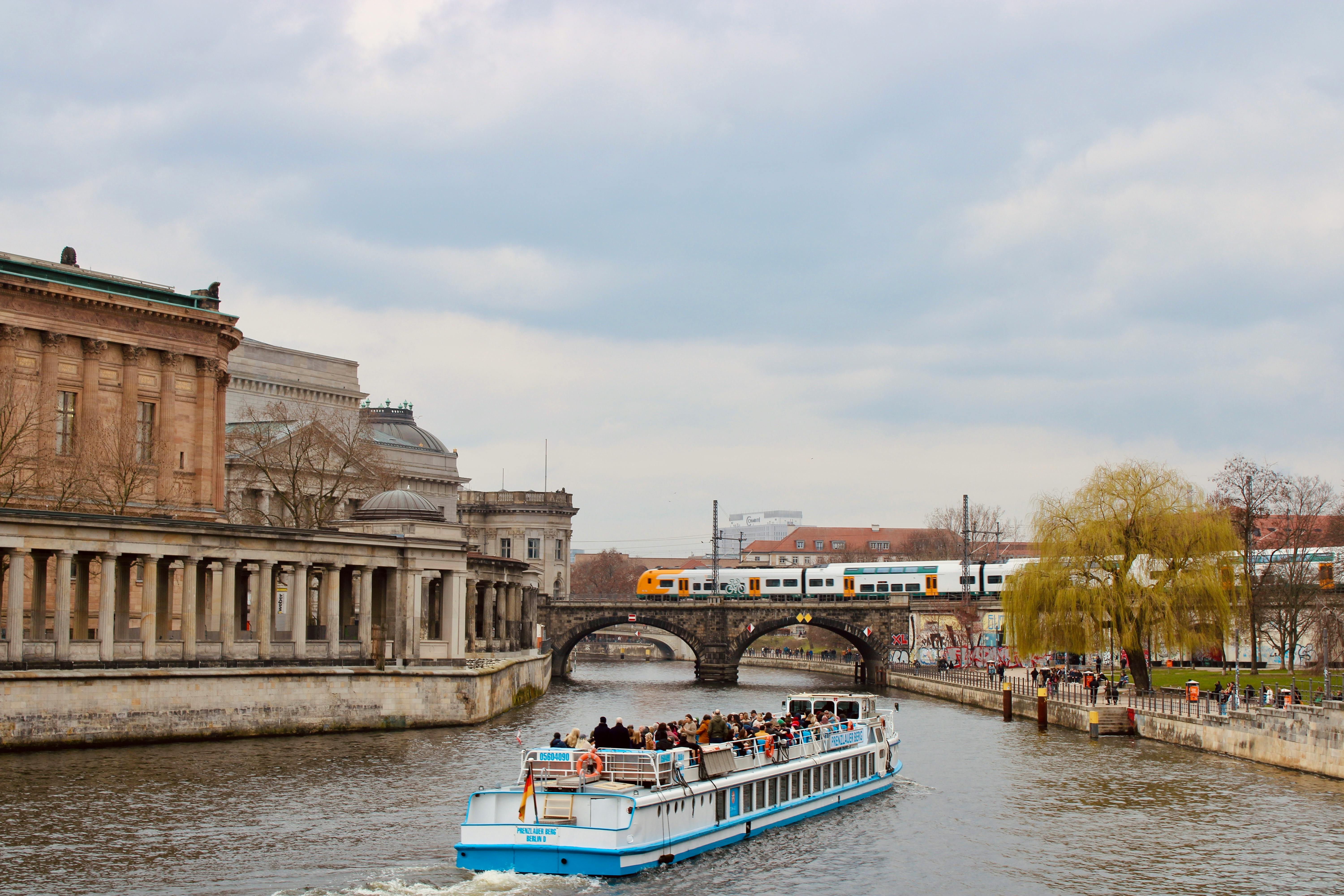 Barge on Spree River in Berlin, Germany · Free Stock Photo