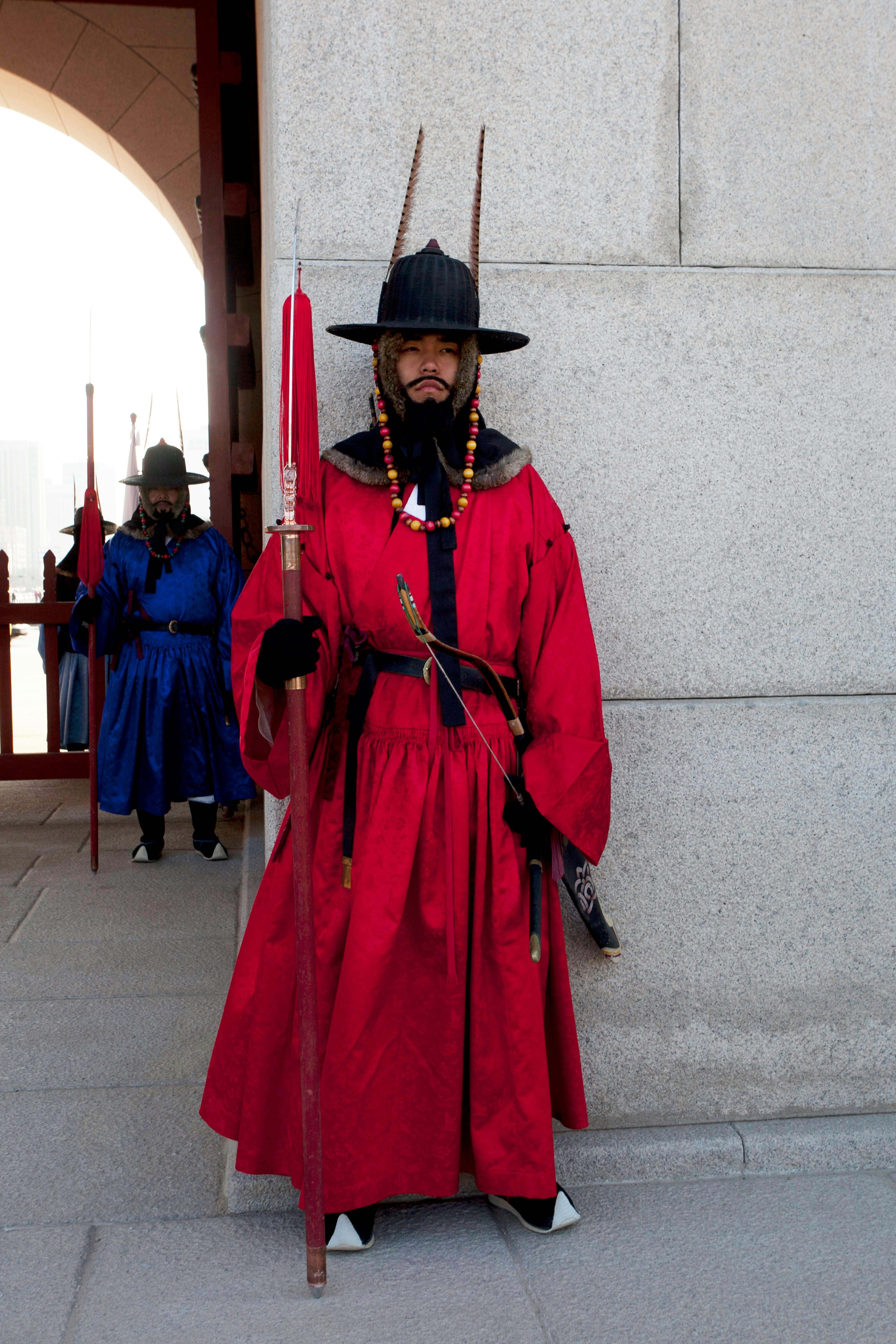 Man in Costume with Red Robes · Free Stock Photo