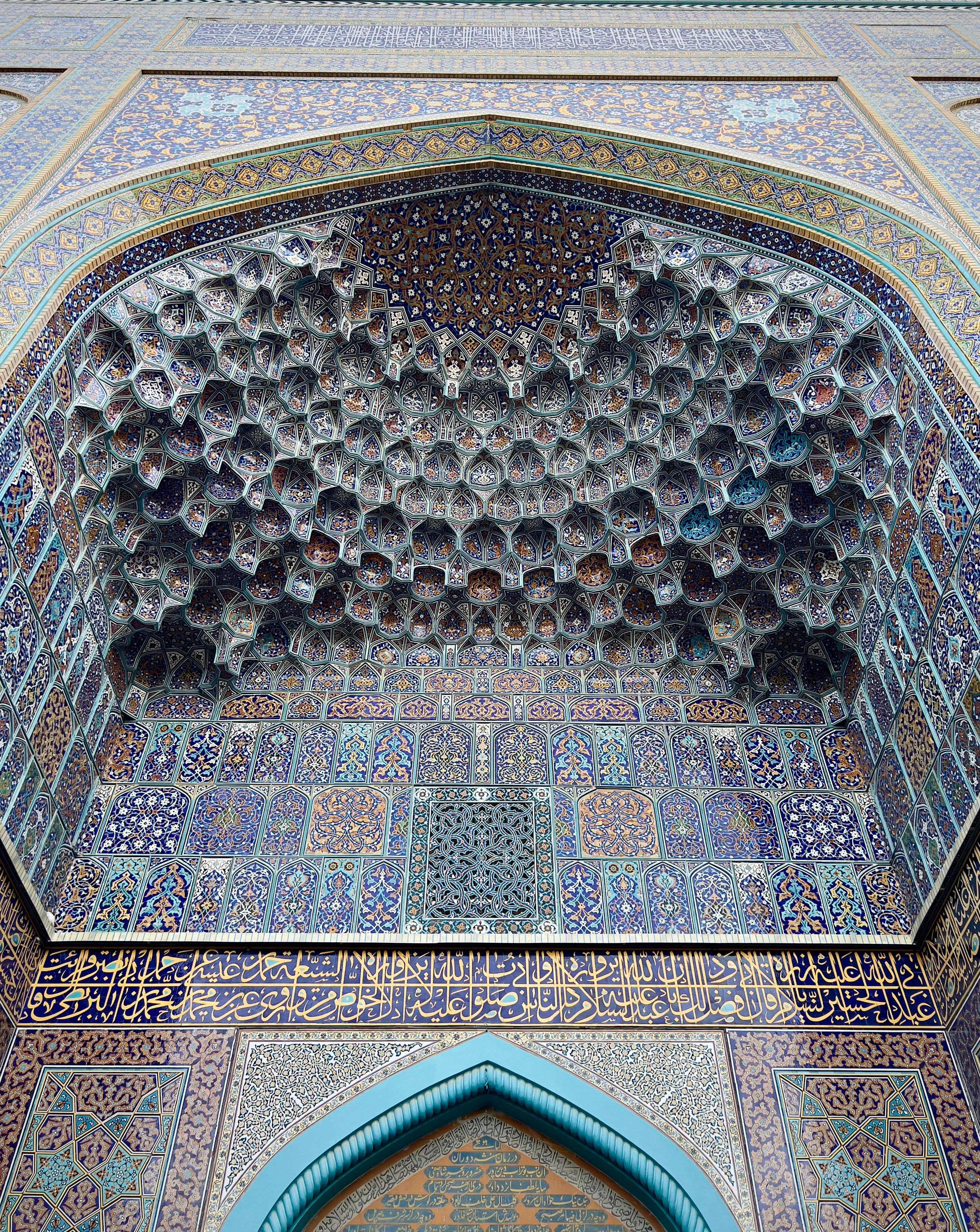 Mosaic on Ceiling in Shah Mosque in Isfahan, Iran · Free Stock Photo