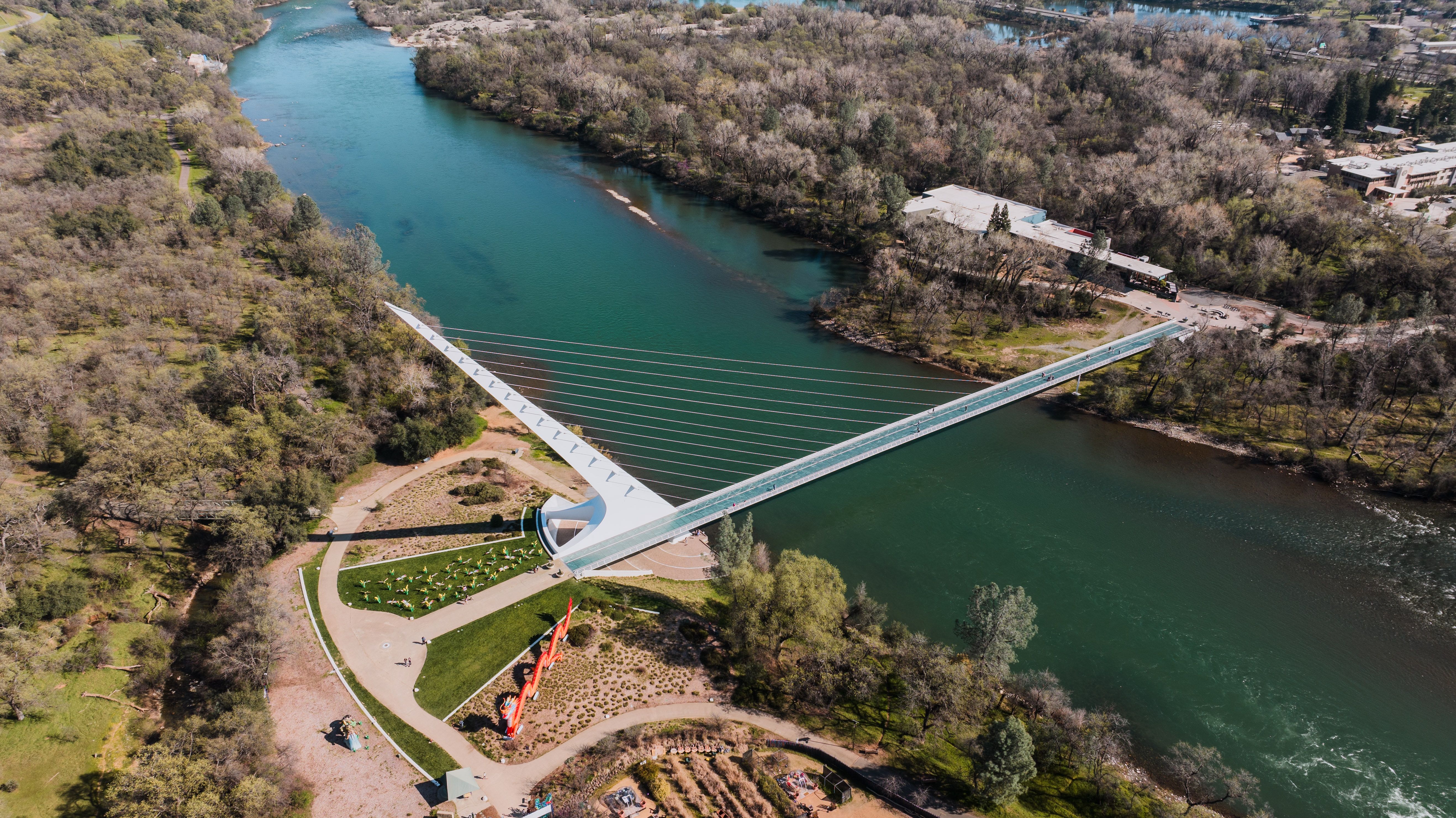 Sundial Bridge on River in Redding in USA · Free Stock Photo