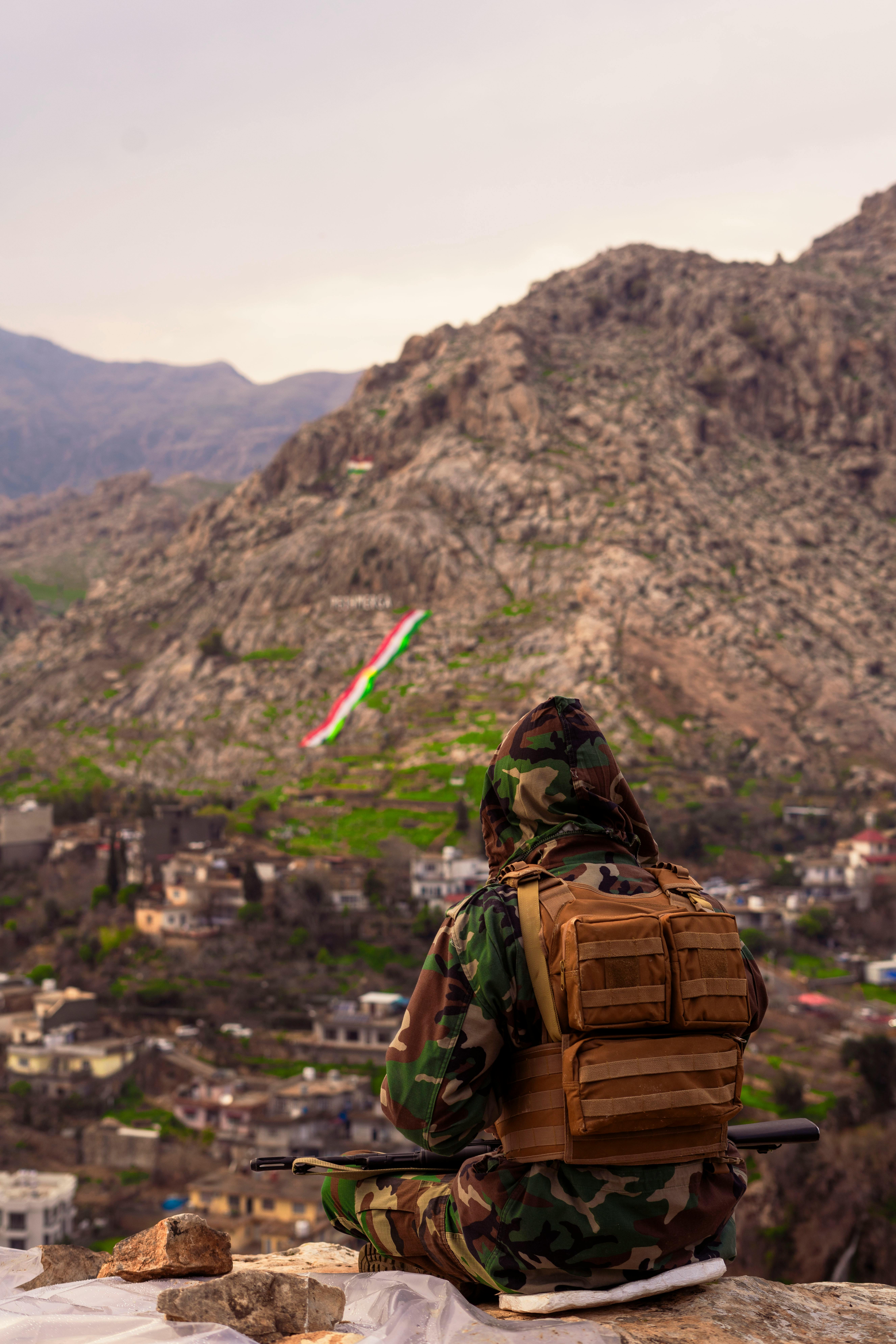 Soldier with Backpack · Free Stock Photo
