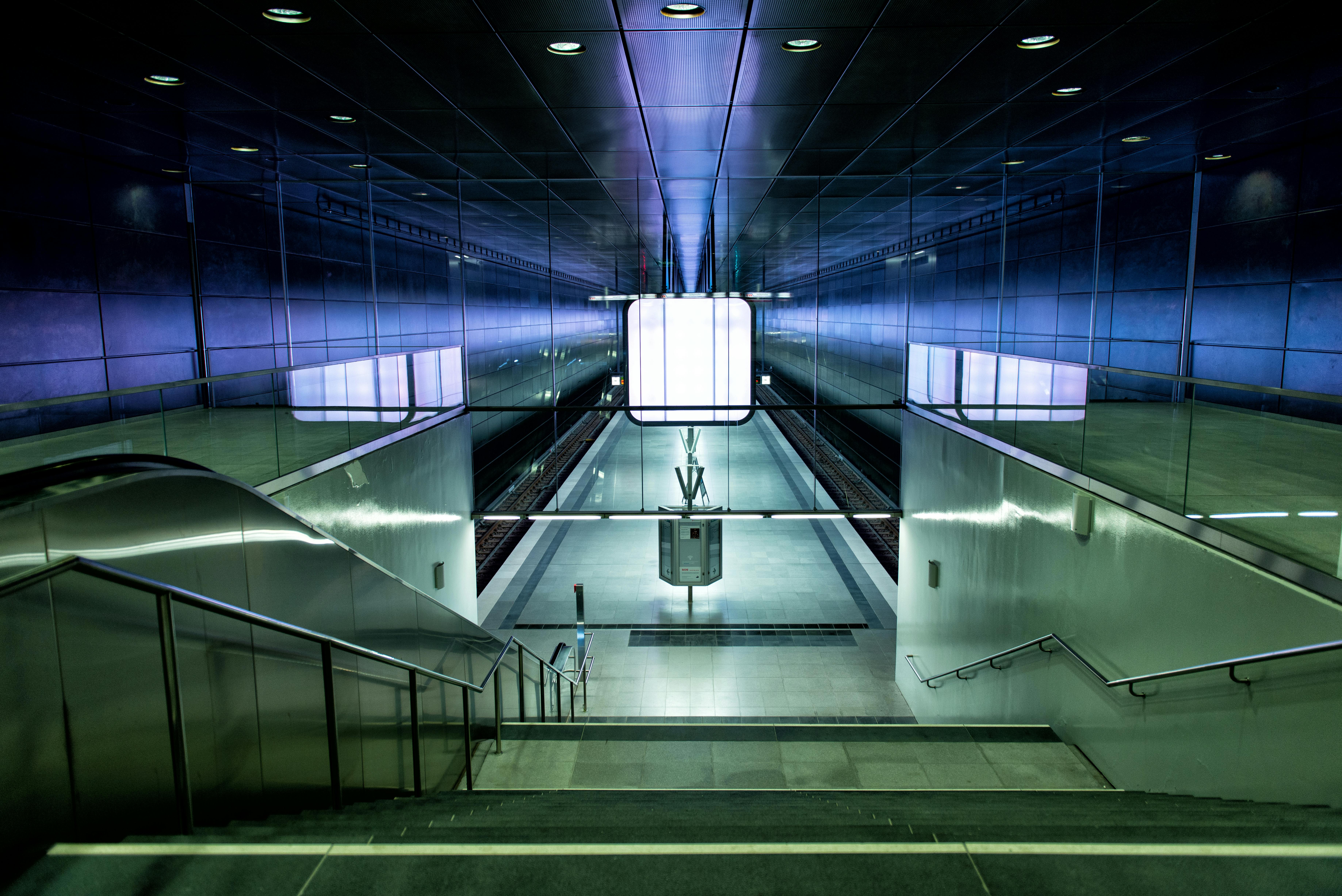 Purple Foot Bridge · Free Stock Photo