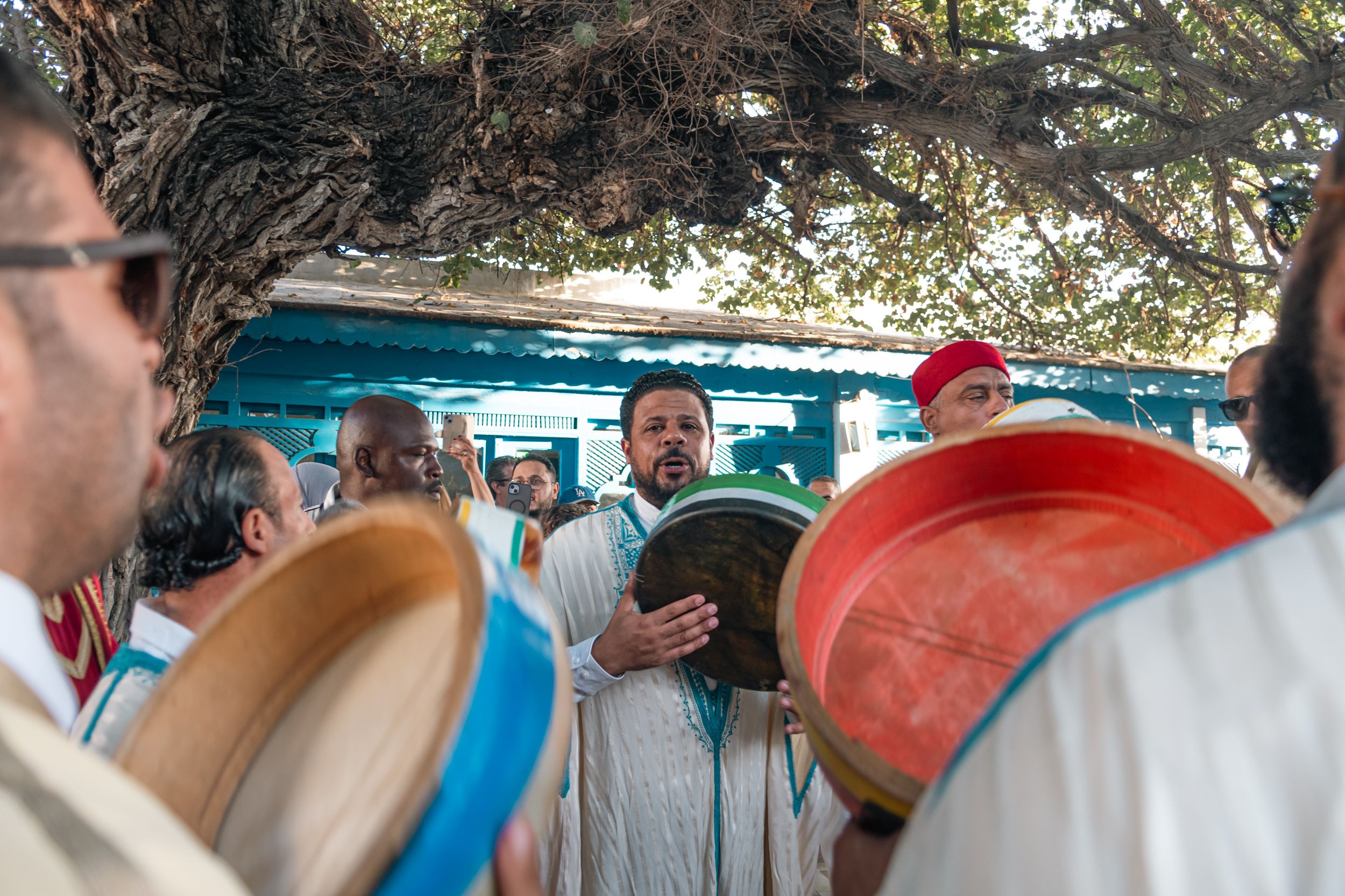 Men at Gathering in Village · Free Stock Photo